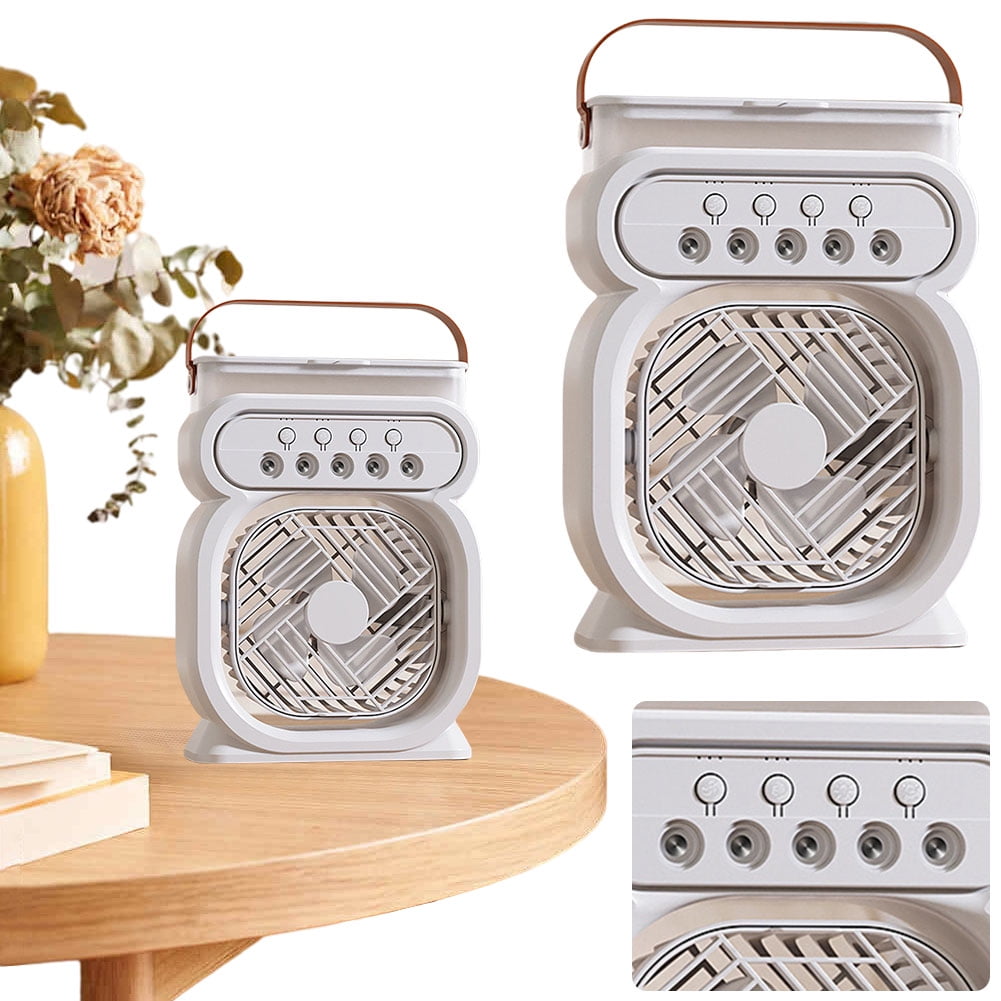 Wgeygst 3 In 1 Desk Fan 3 Speeds Water Air Cooler for Room Bedroom ...