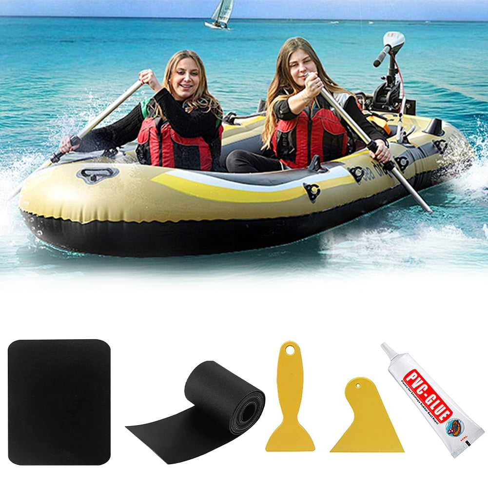 Wgeygst 5Pcs/Set Inflatable Boat Patches with Glue Pvc Raft Repair ...