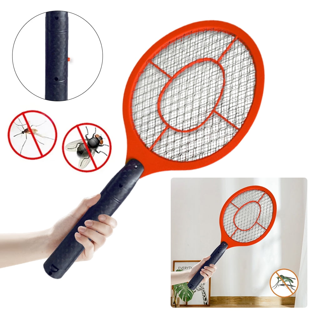 Wgeygst Bug Zapper Racket Electric Fly Swatter Handheld Battery Powered ...