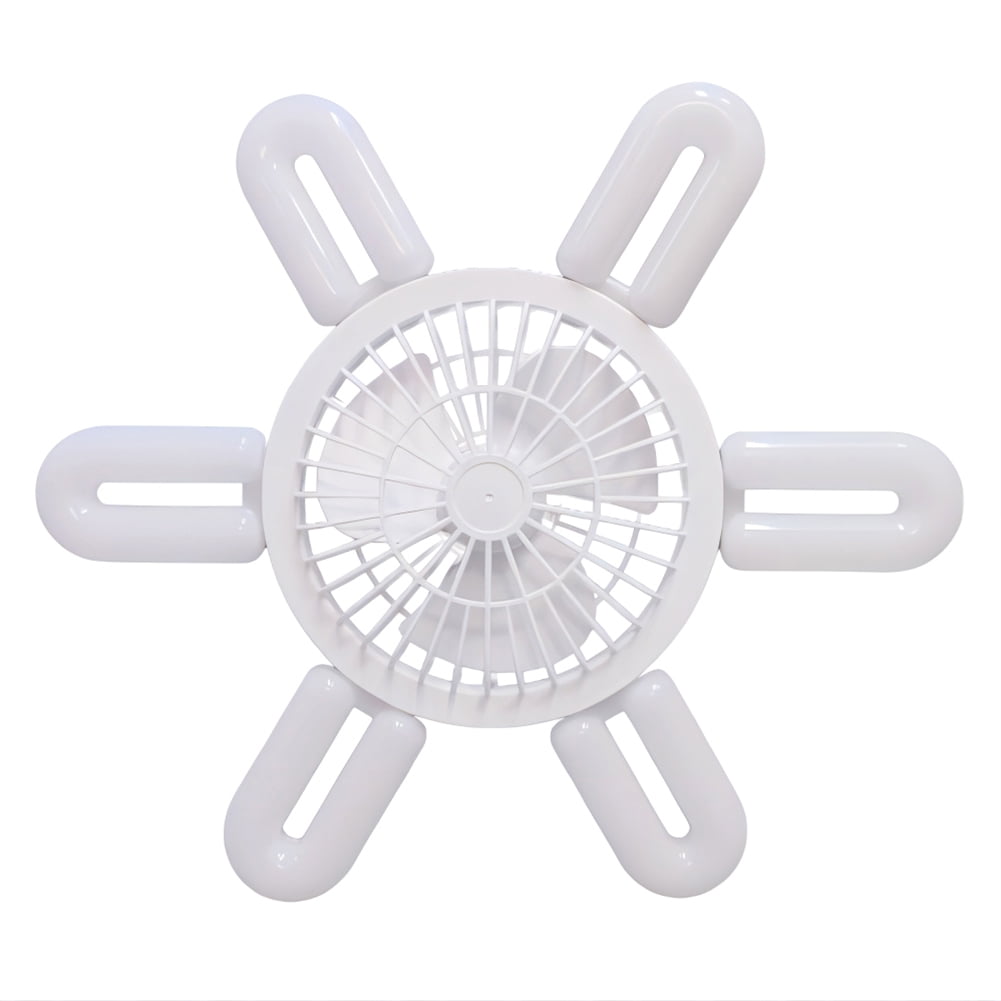 Wgeygst E27 Mini Fan Light 3 Speed Electric Fan Chandelier (U Lampshade ...