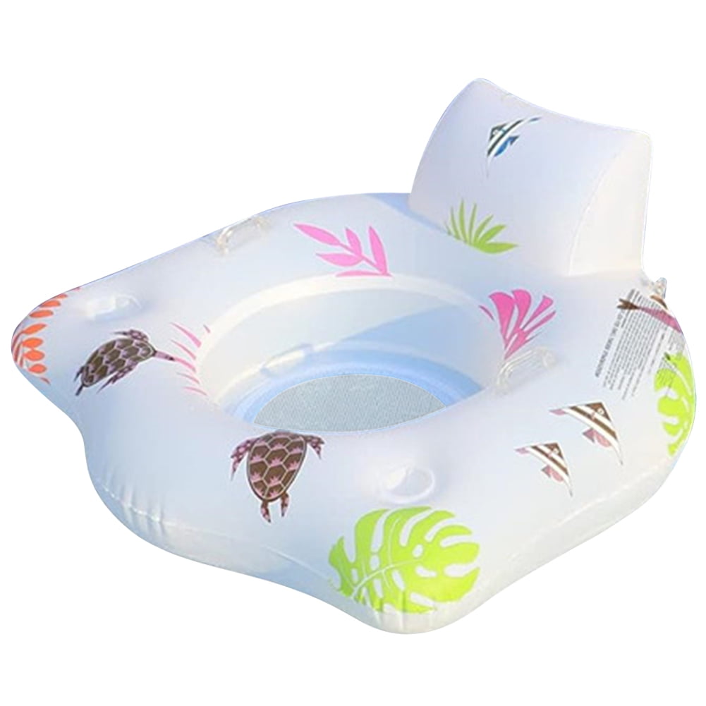 Wgeygst Light-up Inflatable Pool Float with 2 Cup Holders And Handles ...