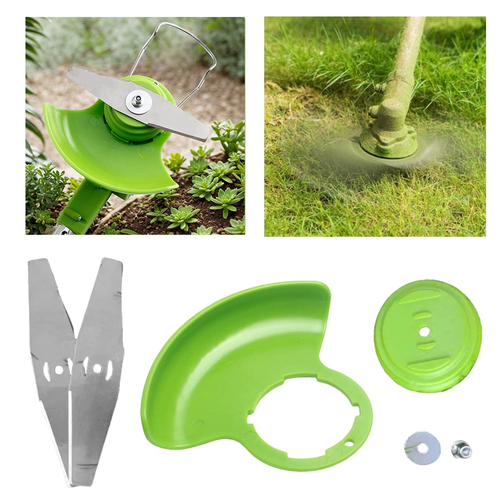 Wgeygst Metal Grass Trimmer Head Blade Plastic Cover Replacement Grass ...