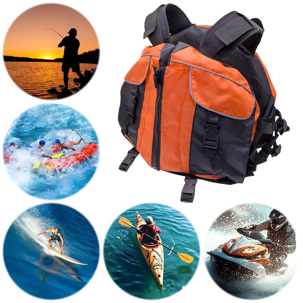 Wgeygst Portable Swim Jacket Adjustable Reflective Life Vest for ...