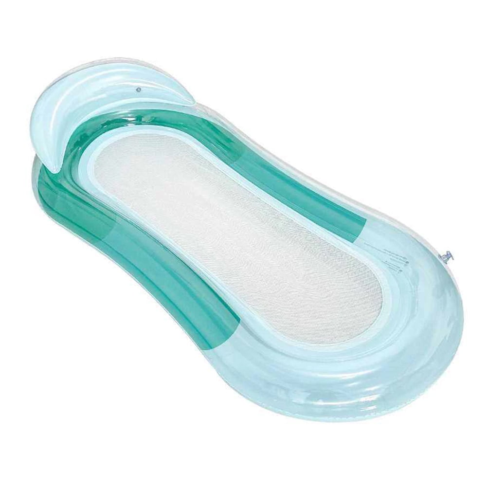 Wgeygst Pvc Inflatable Water Float Bed Leak Proof Foldable Floating Row ...