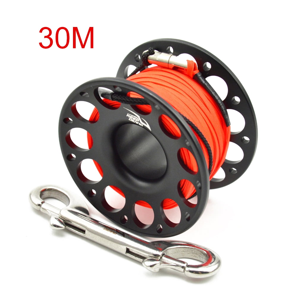 Wgeygst Scuba Diving Spool Finger Reel with Steel Double Ended Hook ...