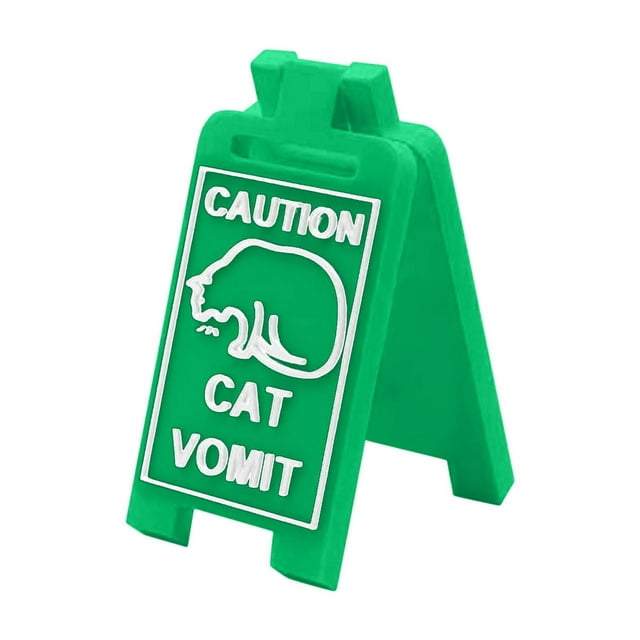 Wgmhea Cat Vomit Sign Dog Vomit Sign Vomit Sign for Pet Family 3D ...
