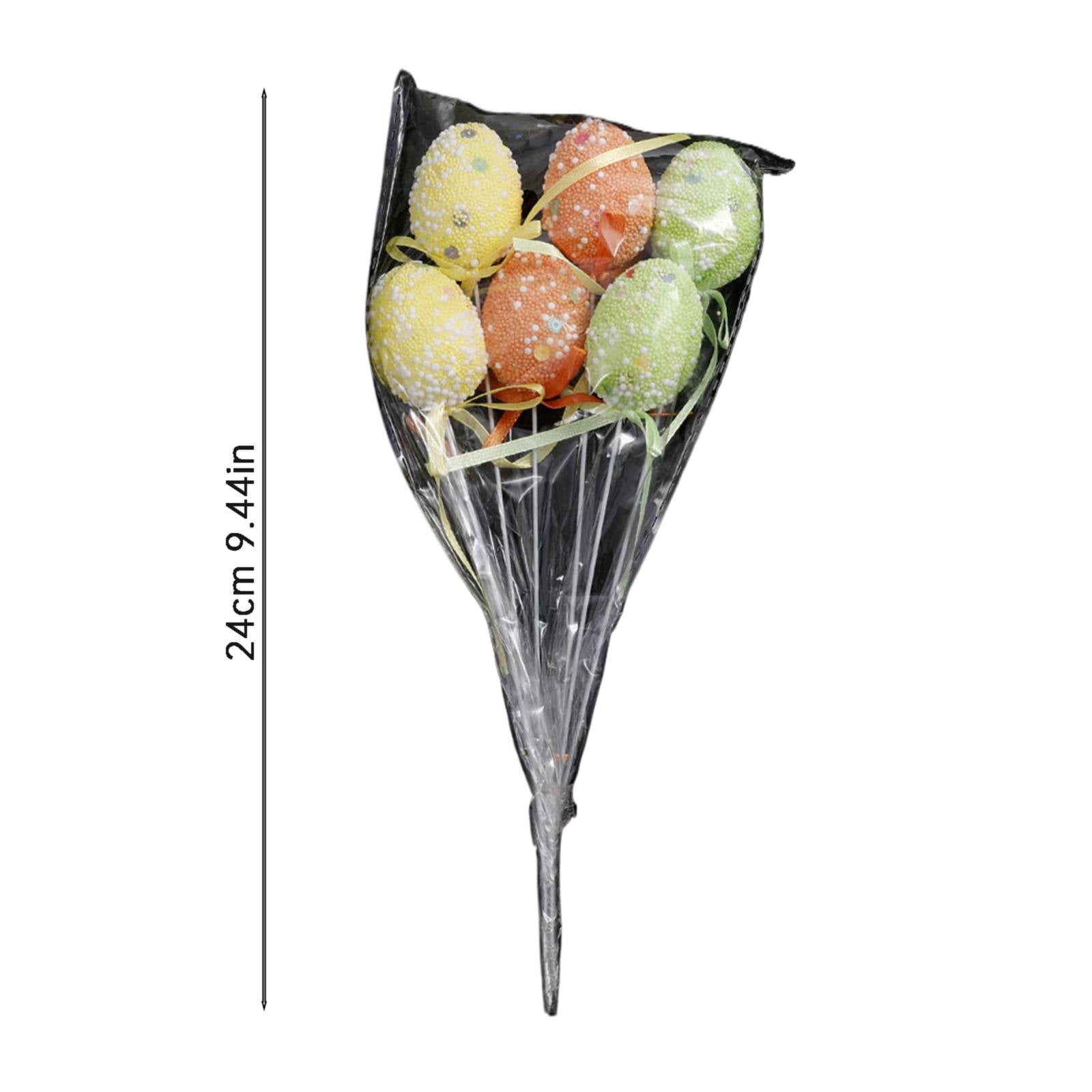 Wgmhea Easter Eggs Glittering Foam Easter Eggs | 6Pc Party Hanging ...