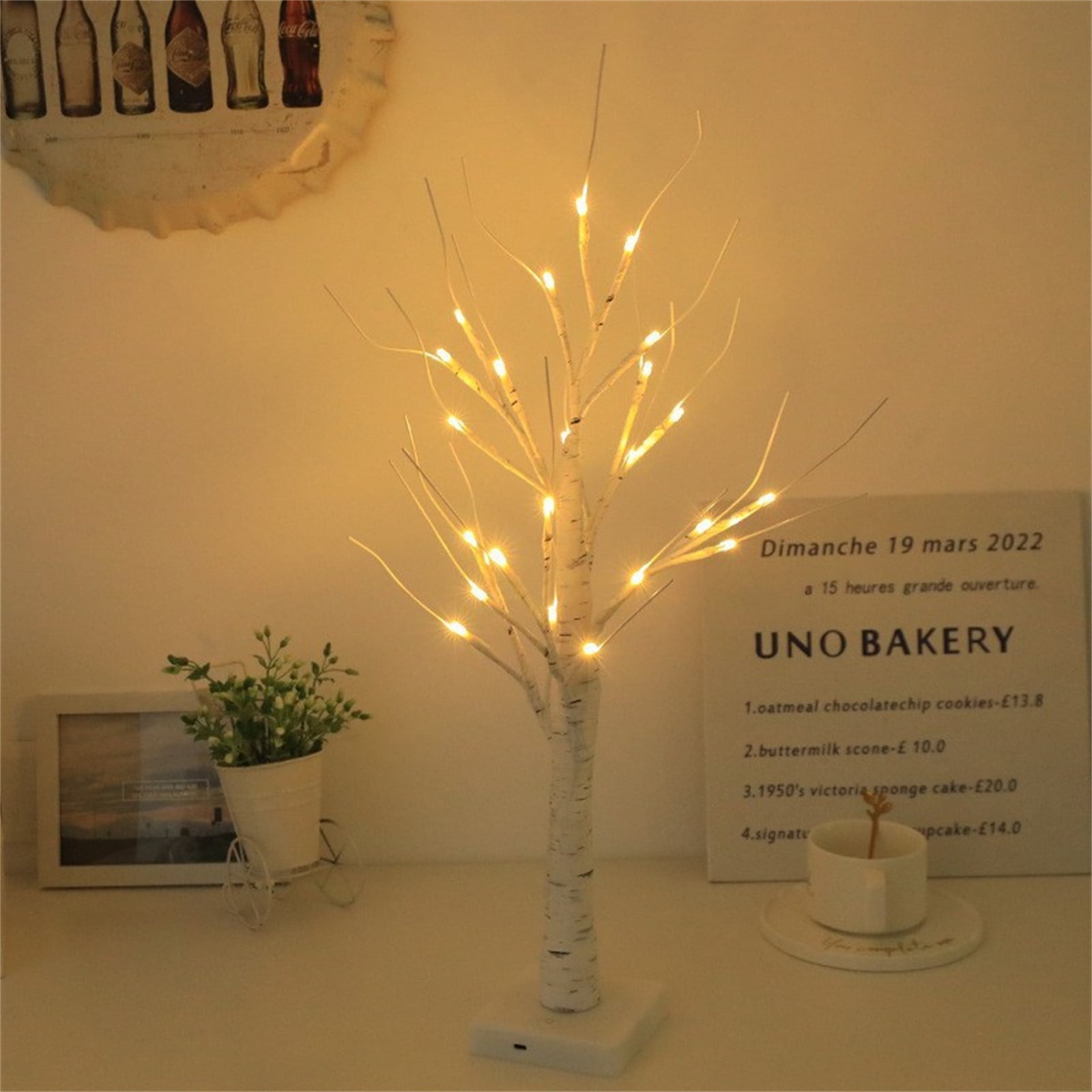 Wgmhea House Decor Light up Tree Decor Indoor Led Tree Lamp Lighted ...