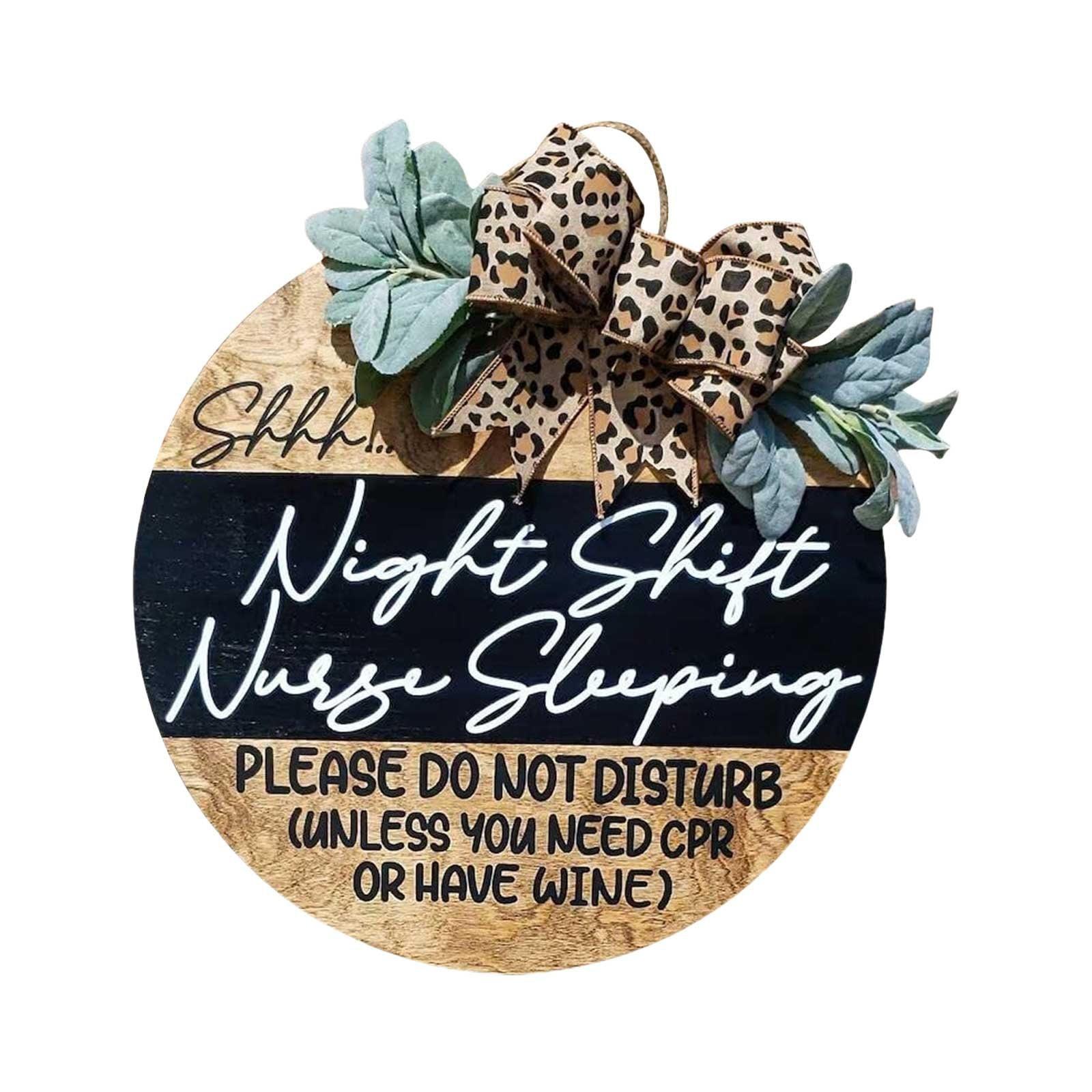 Wgmhea Office Decor Night Nurses Welcome Sign Home Outdoor Decor 30 ...