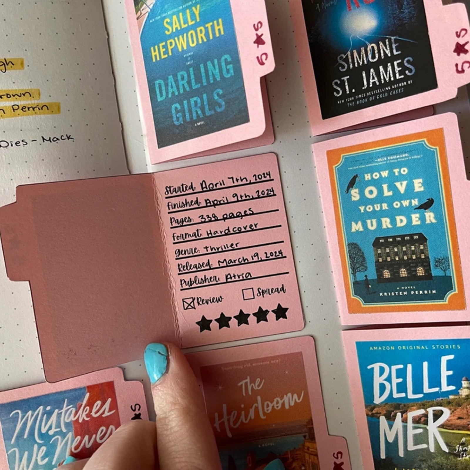 Wgmhea Room Decor Mini Book File Folders Portable Handheld Storage ...