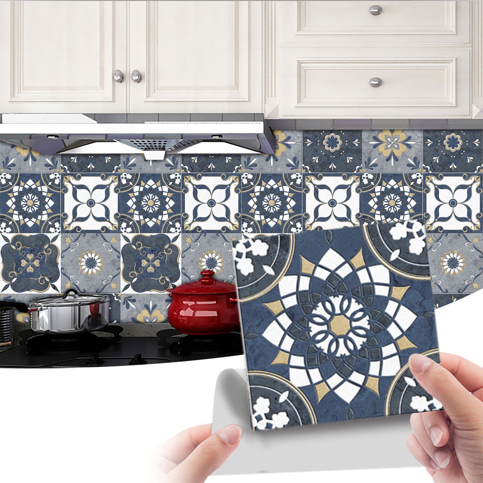 Wgmhea Table Decor Centerpieces 6Pc Peel and Stick Ceramic Tile Paste ...