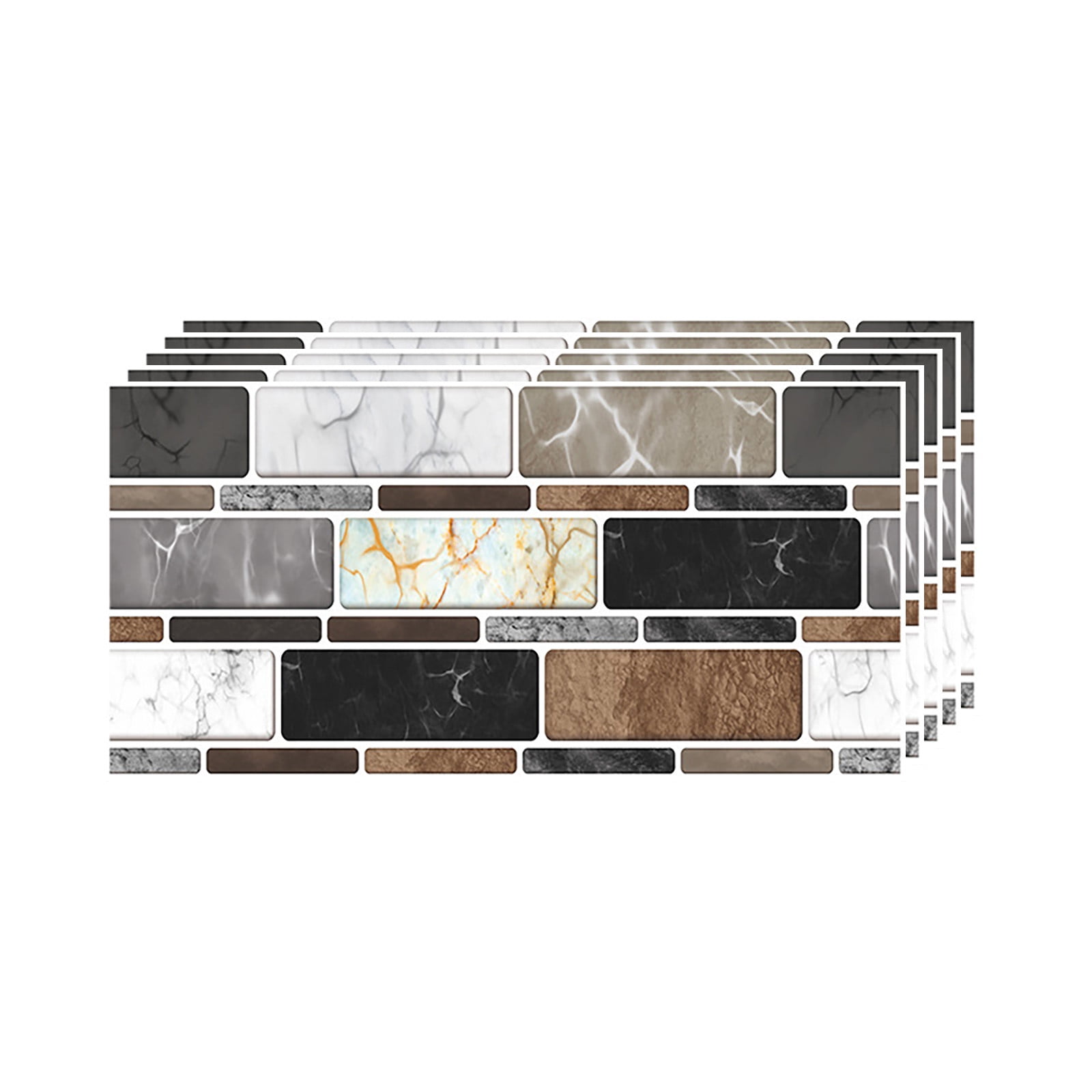 Wgmhea Wall Decal Peel and Stick 3D Stone Brick Design Wallpaper, Self ...