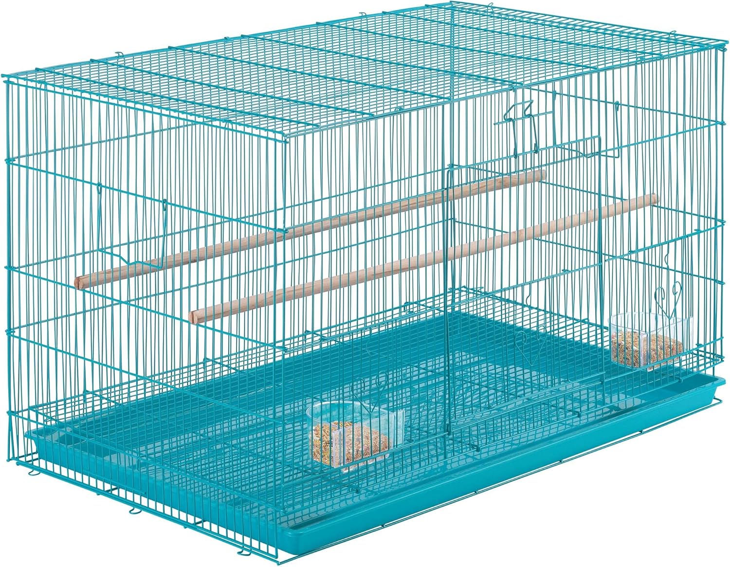 WgoodW 30'' Extra Space Flight Bird Cage Metal Parrot Cage w/Slide-Out ...
