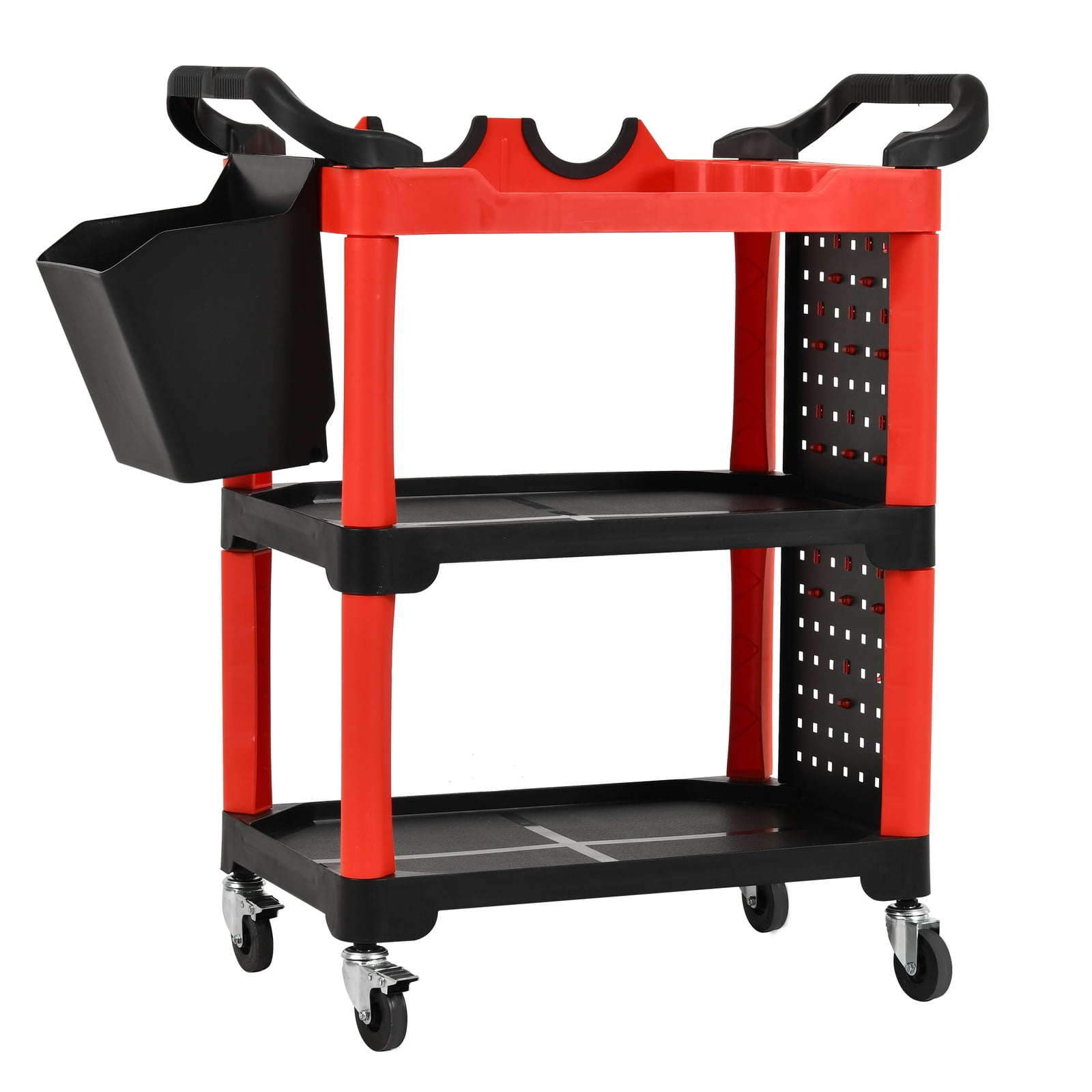 WgoodW Auto Detailing Cart | Car Wash Tool Organizer Utility Trolley ...