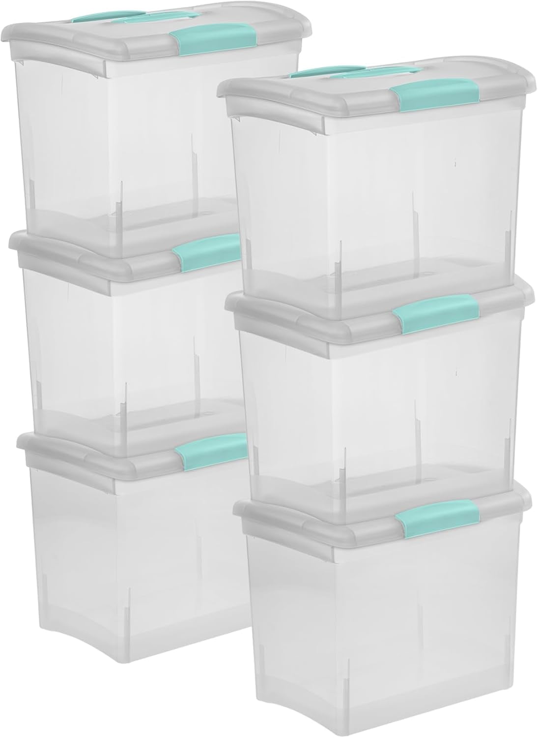 WgoodW Large Nesting ShowOffs, Stackable Small Storage Bin with ...