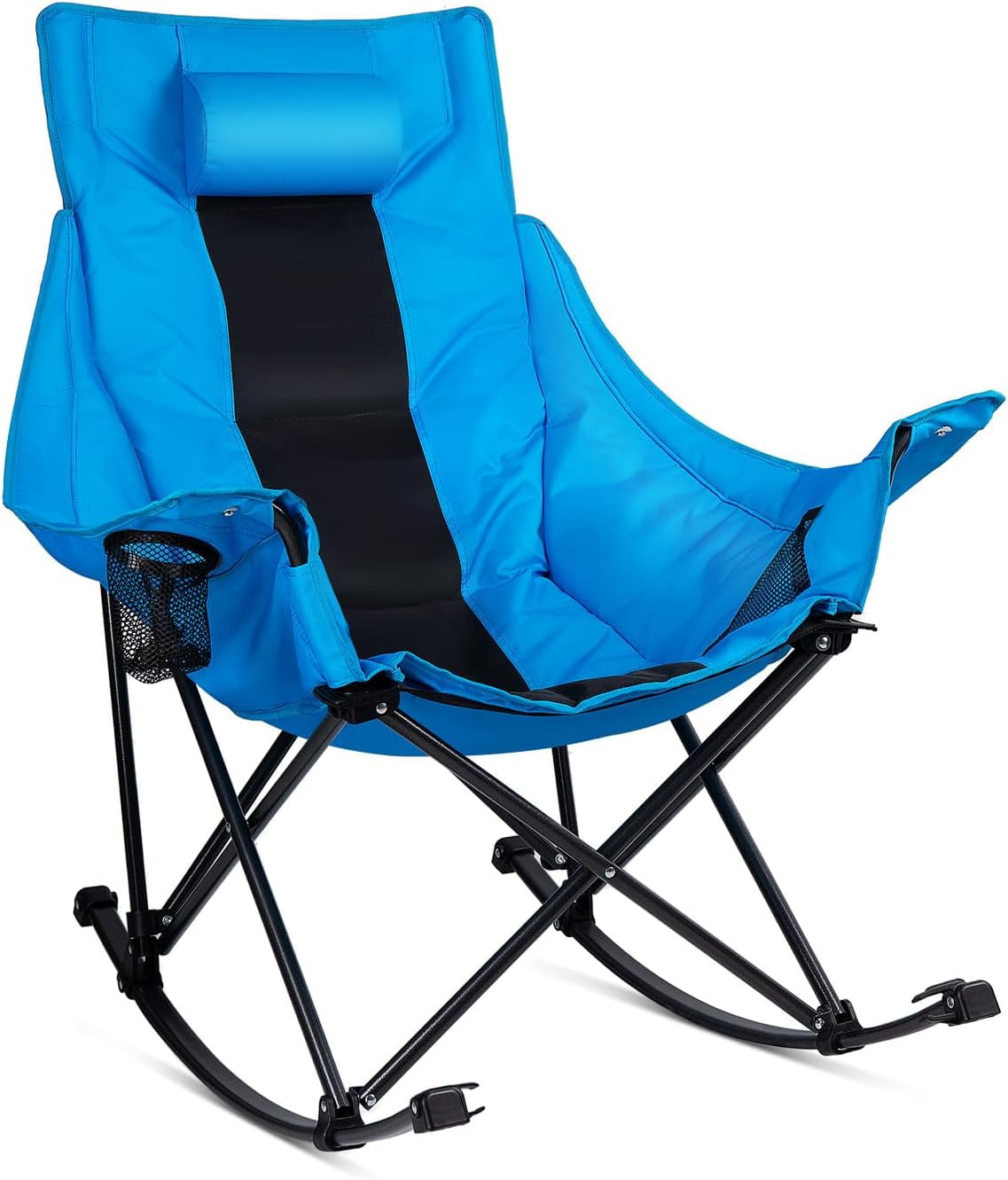 WgoodW Oversized Rocking Camping Chair, Luxury Padded Recliner ...
