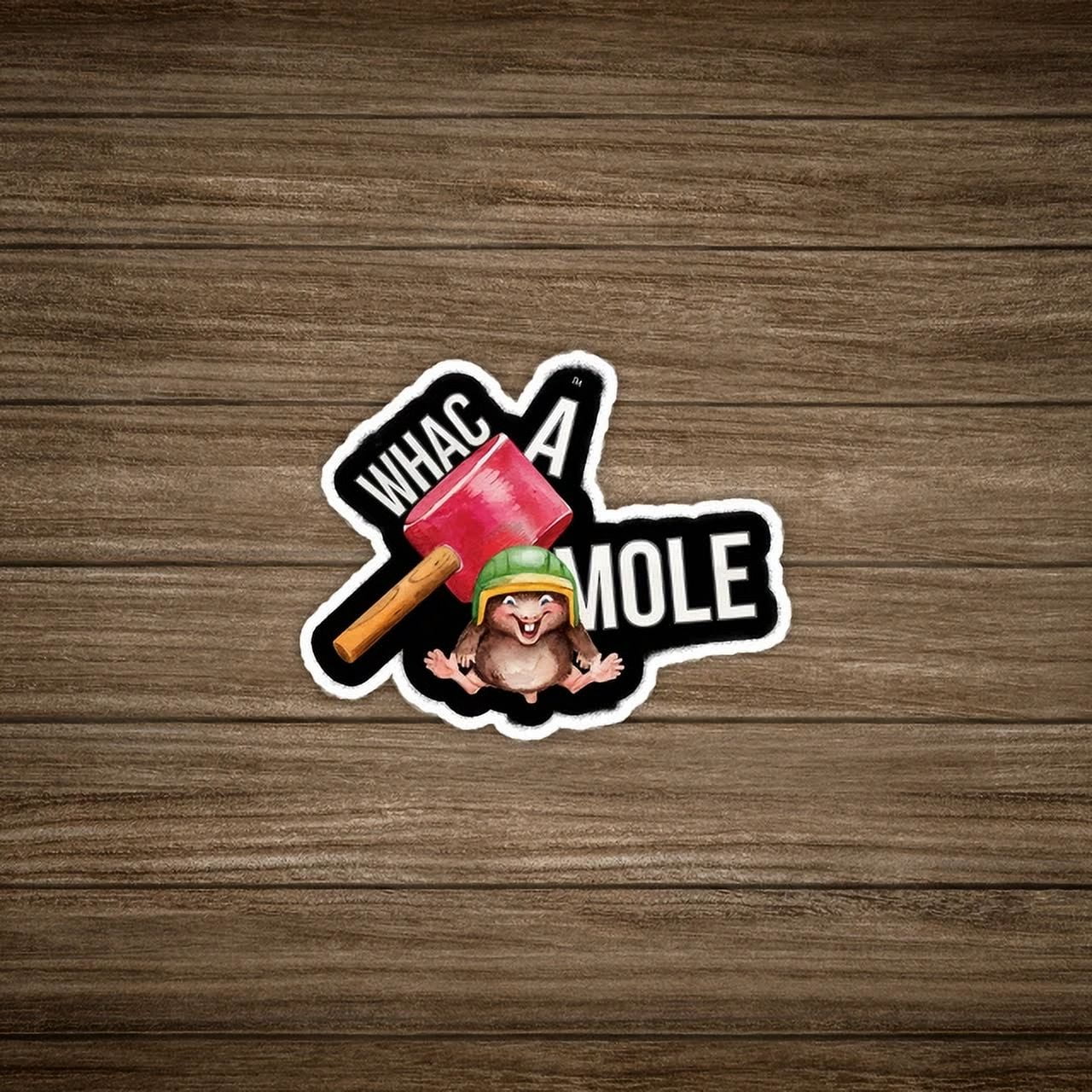 Whac A Moleâ„¢ Game Mole Vinyl Sticker - Cute Cartoon Animal With ...