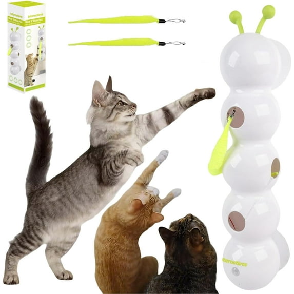 Whack A Worm Post Cat Toy, 2026 Upgraded Interactive Cat Toys with Worm ...