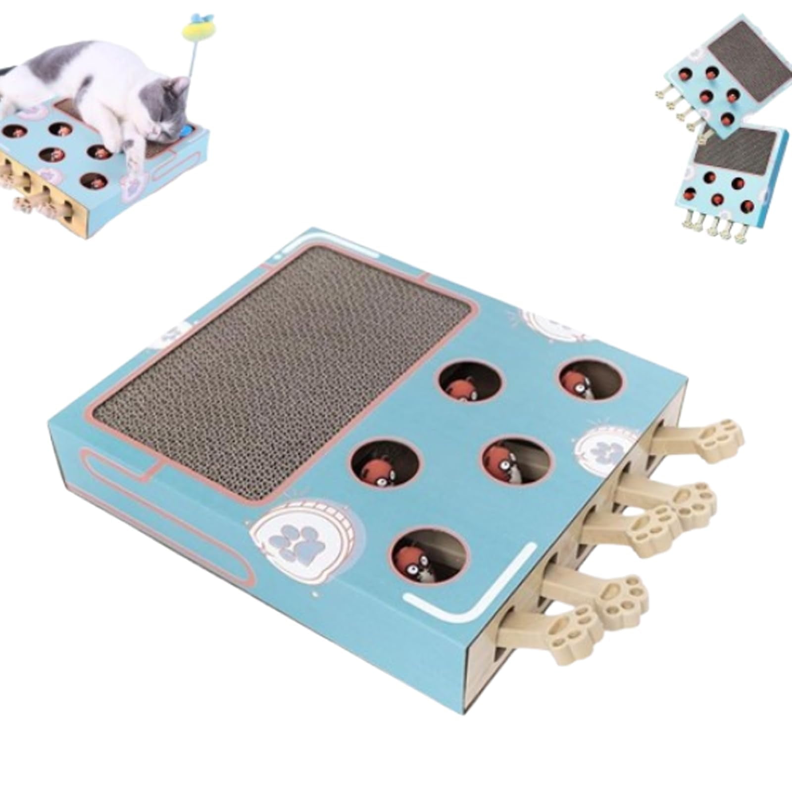 Whack Attack Cat Toy, 2025 New 3 -in-1Mouse Hunt Cat Toys, Cat ...