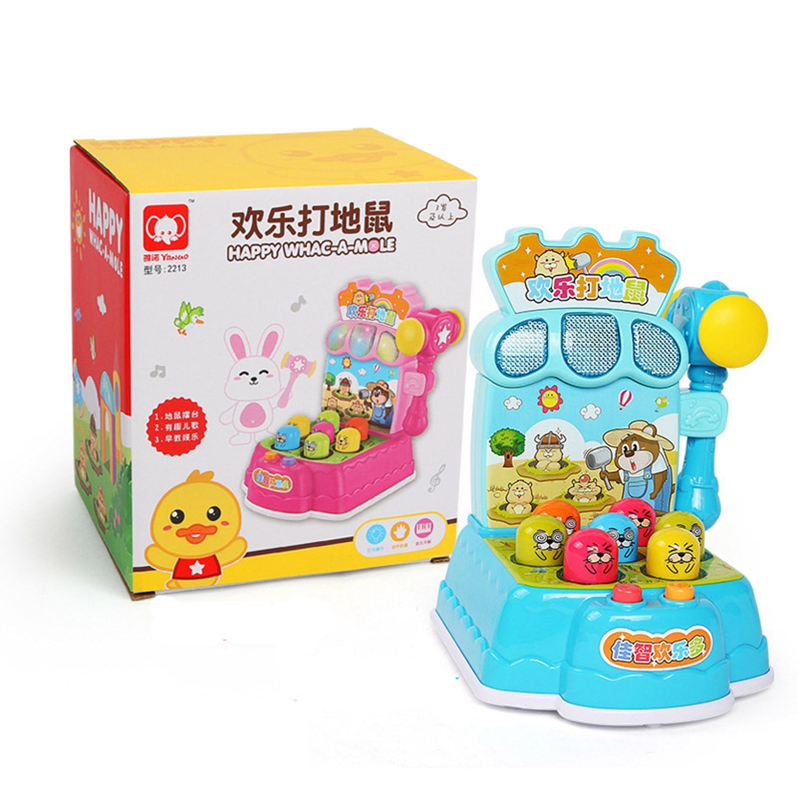 Whack Game Mole, Mini Electronic Arcade Game with Hammer, Pounding Toys ...