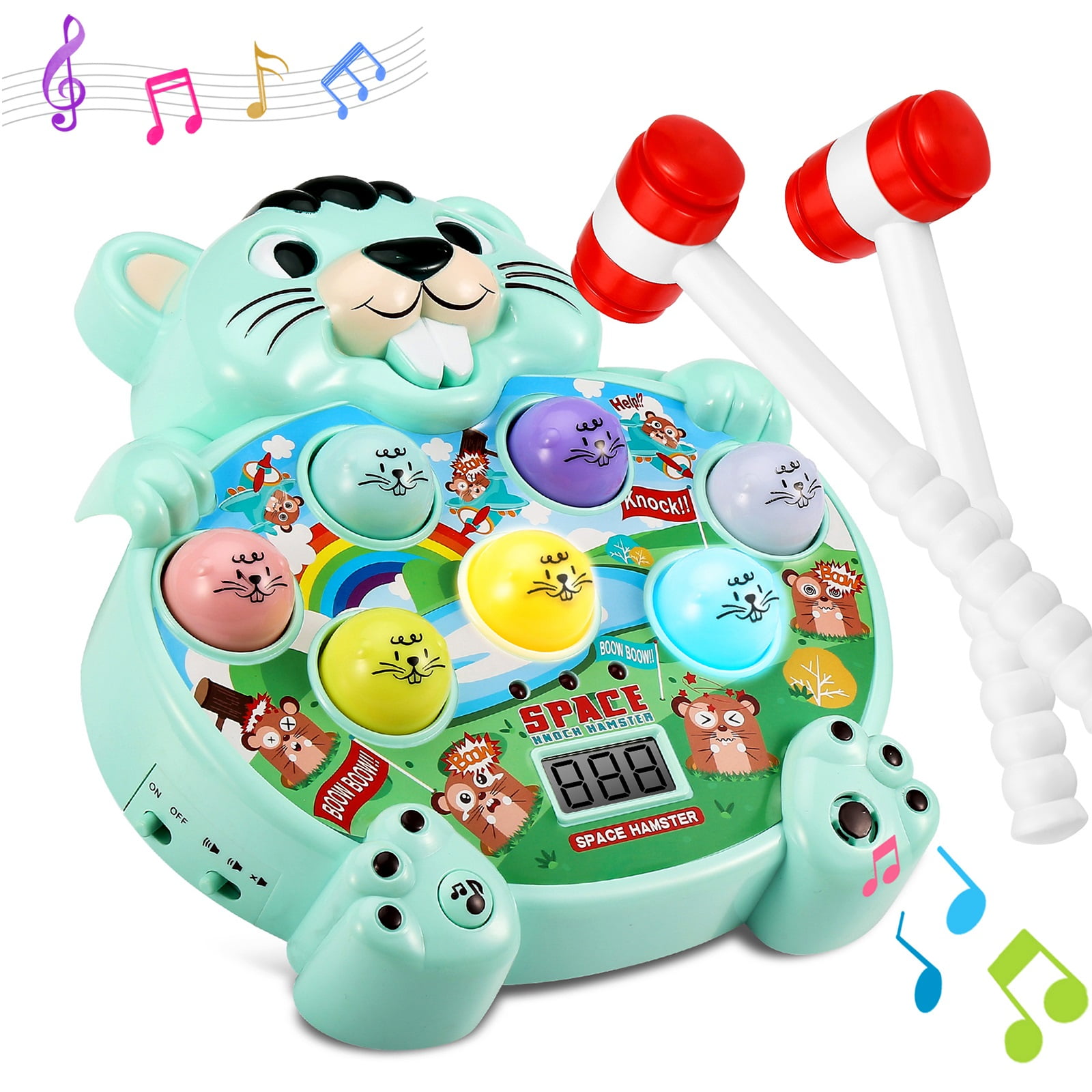 "XDR Whack A Mole Game for Toddlers, Interactive Pounding Toy with ...