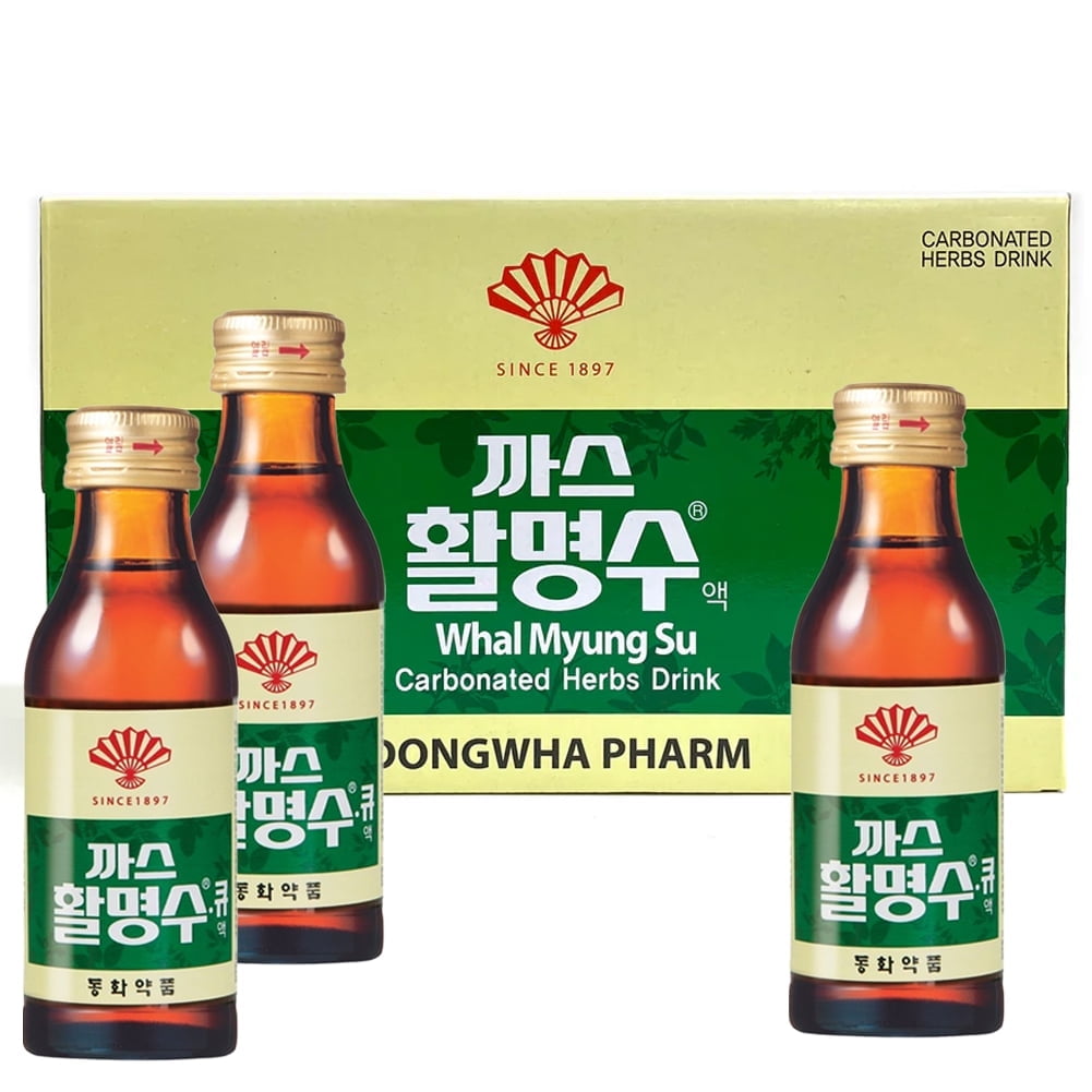 Whal Myung Su Korean Carbonated Herb Drink 75 ml x 10 Bottles 까스활명수 - Walmart.com