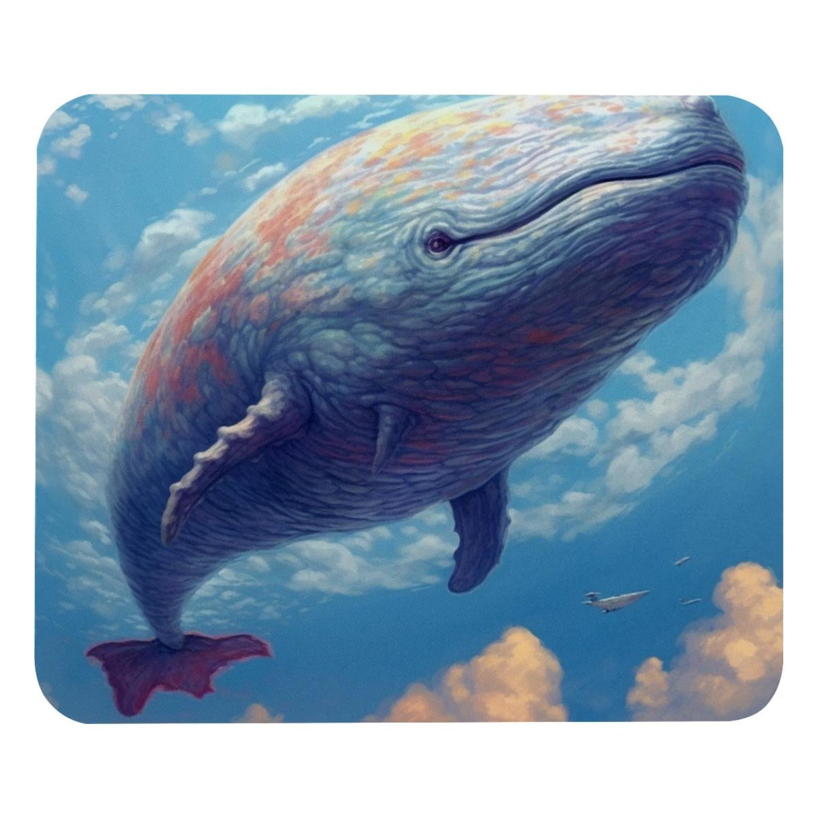Whale 8.3x9.8 Inch Square Non-Slip Rubber Bottom Mouse Pad, Desk Pad ...