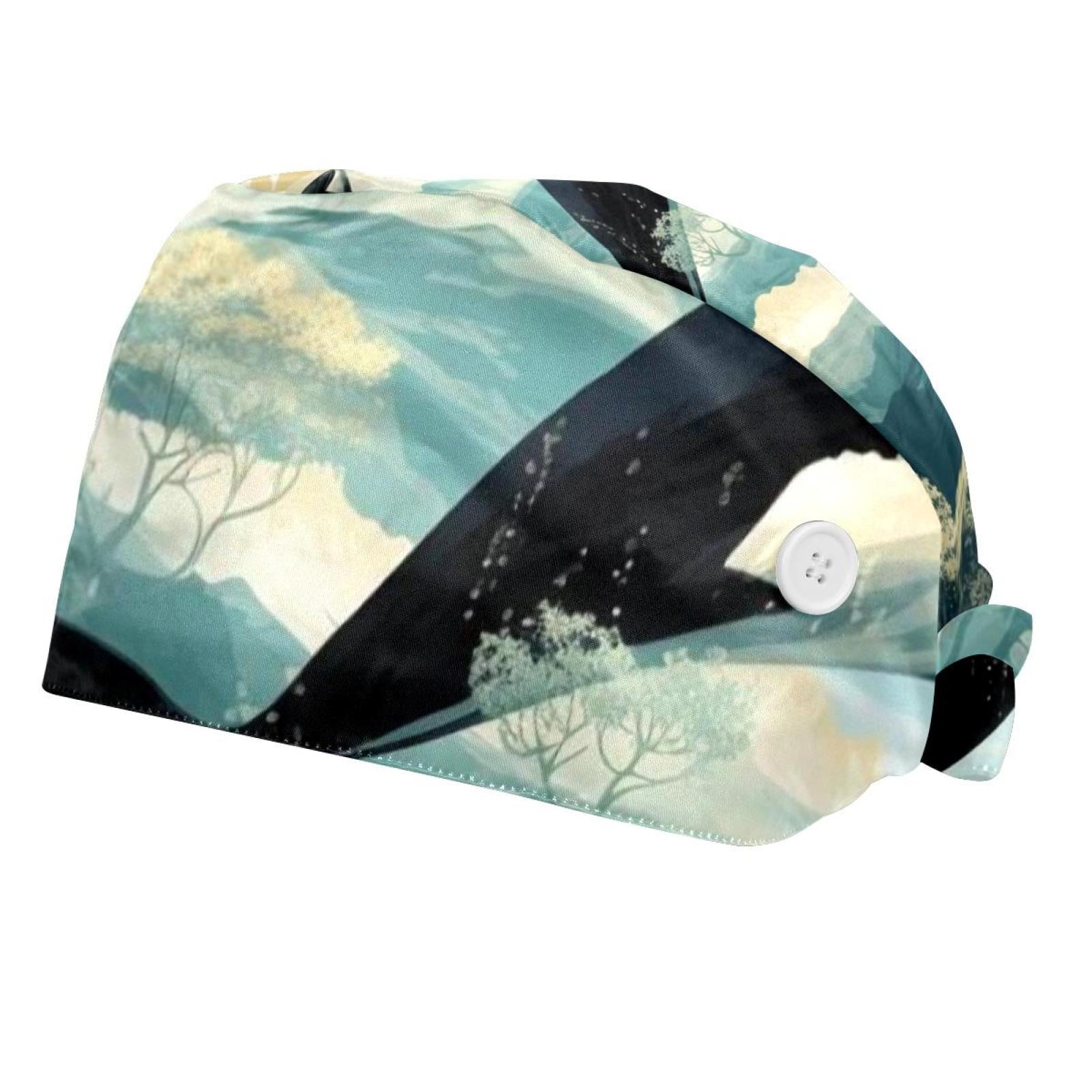 Whale Adjustable Women Working Caps with Buttons One Size Fits All, 2 ...