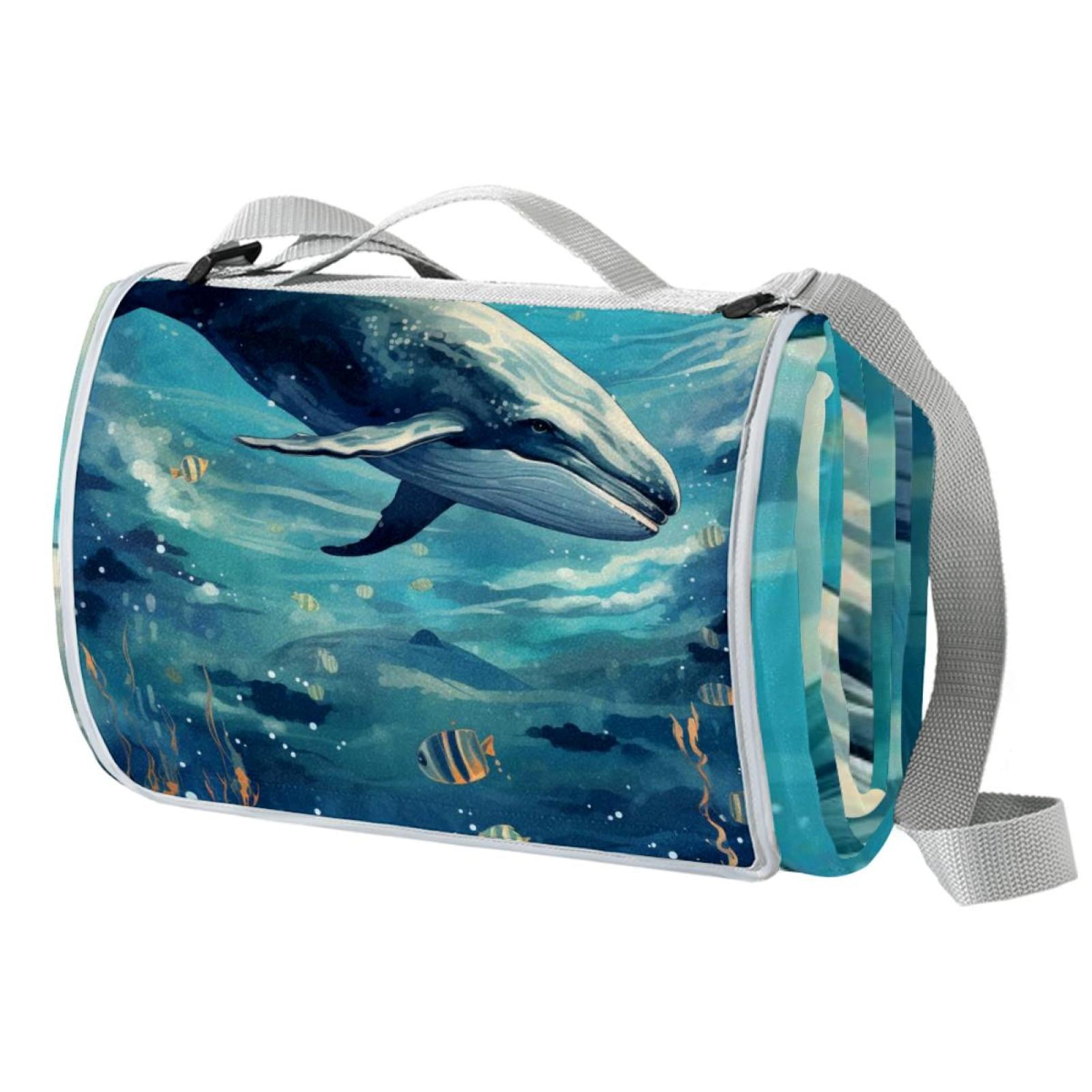 Whale Canvas Picnic Blanket Waterproof and Foldable - Extra Large ...