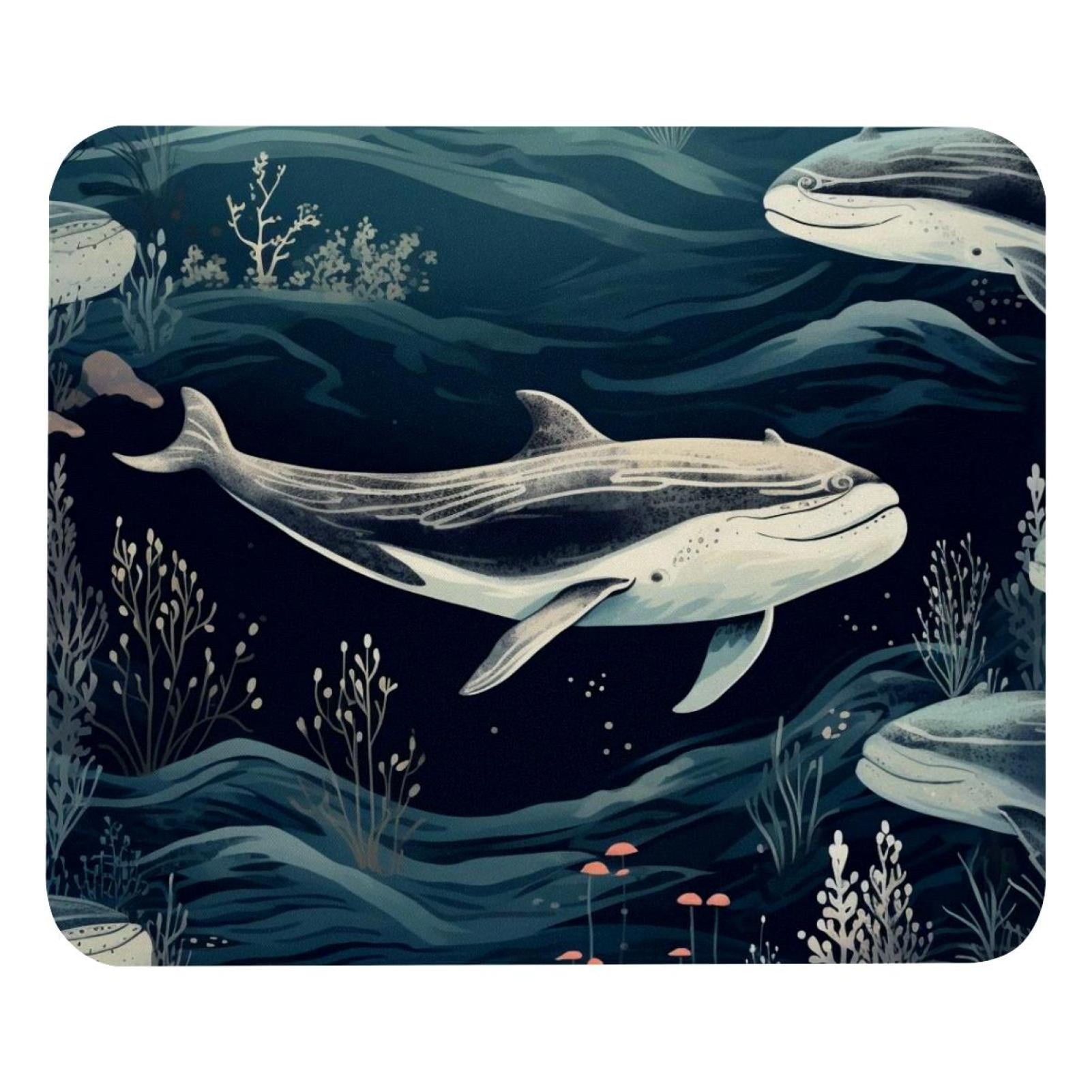 Whale Computer Mouse Pad,Rubber Mouse Mat for Gaming, Office, Laptop ...