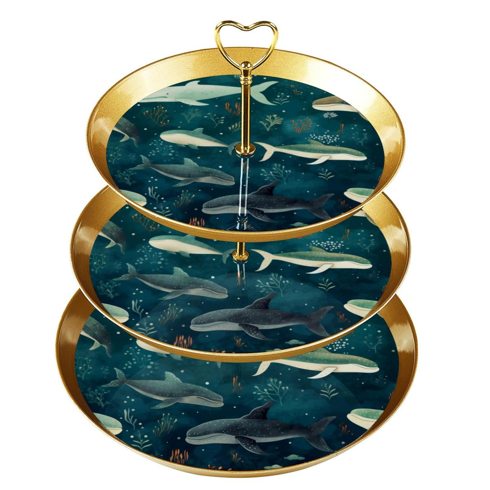 Whale Decorative Jewelry Holder Stand with Plastic Discs and Iron ...