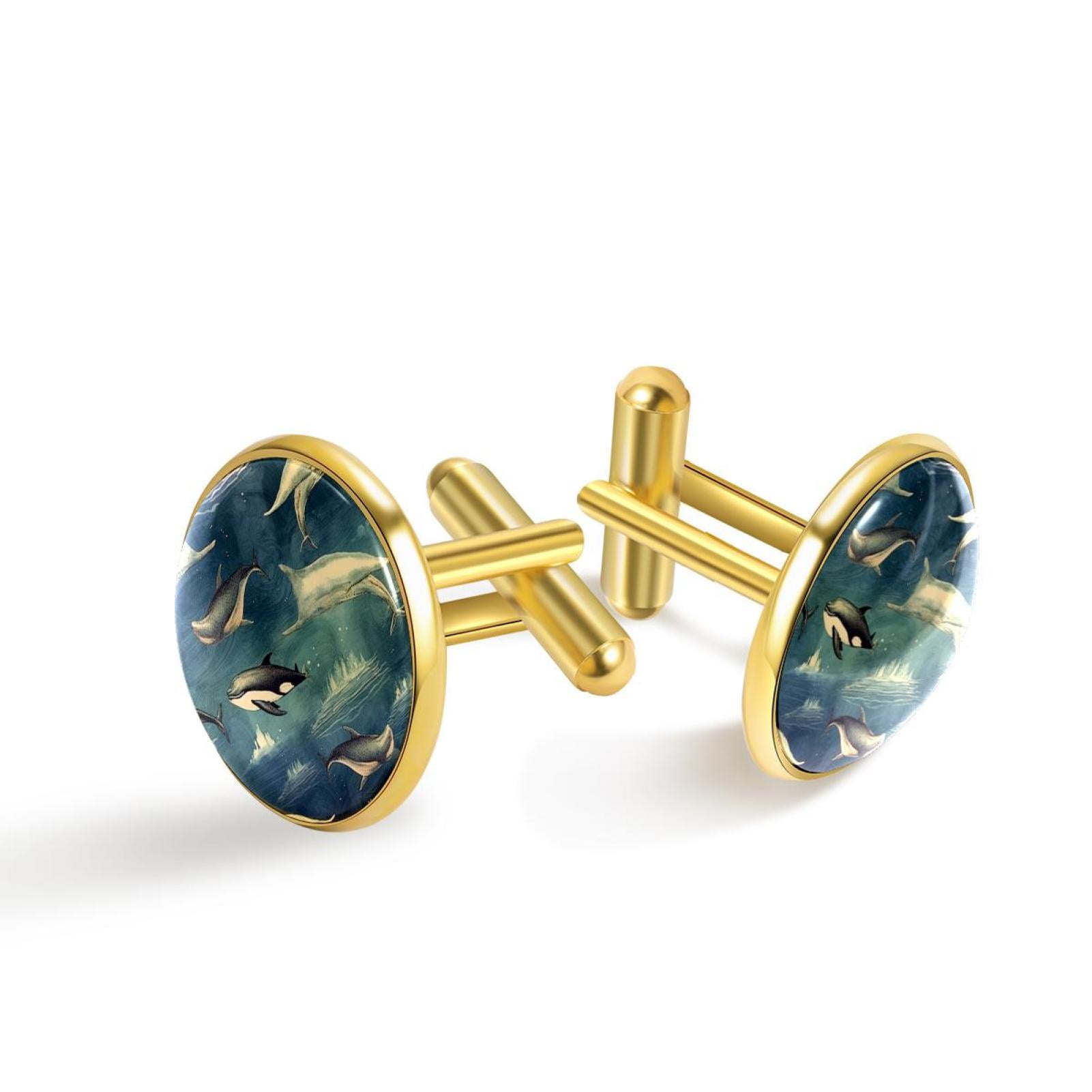 Whale Elegant Stainless Steel Cufflinks for Men - for Formal Attire ...