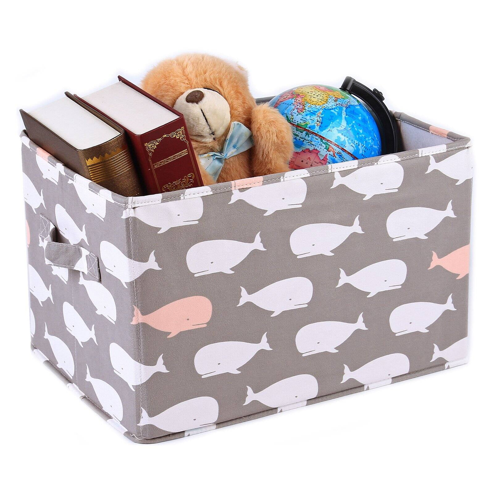 Whale Fabric Covered Collapsible Box Pink 3-Piece Set - Walmart.com