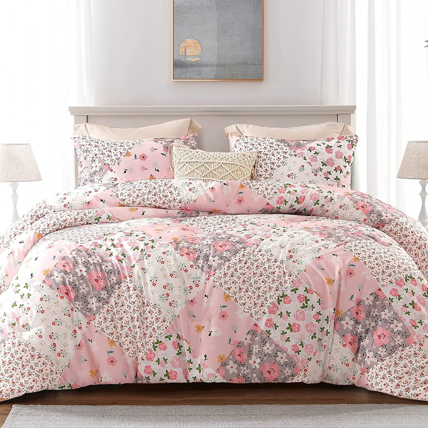 Whale Flotilla 3-Piece King Comforter Set, Soft Reversible Bedding ...