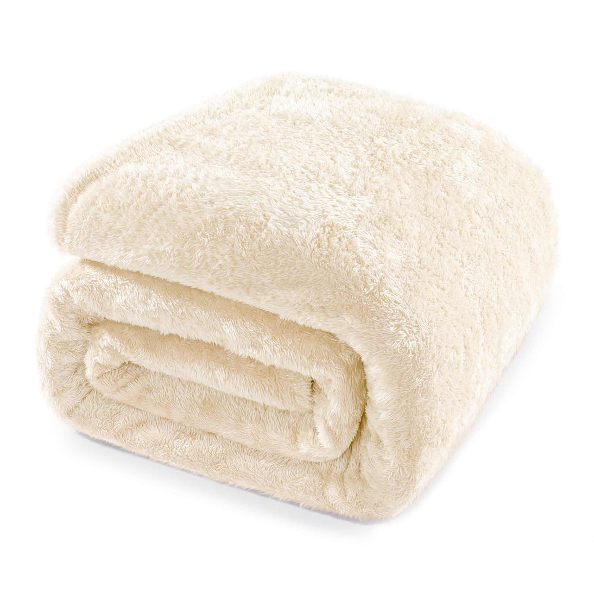 Whale Flotilla Fluffy Light Champagne Polyester, Full And Queen, 90X104 ...