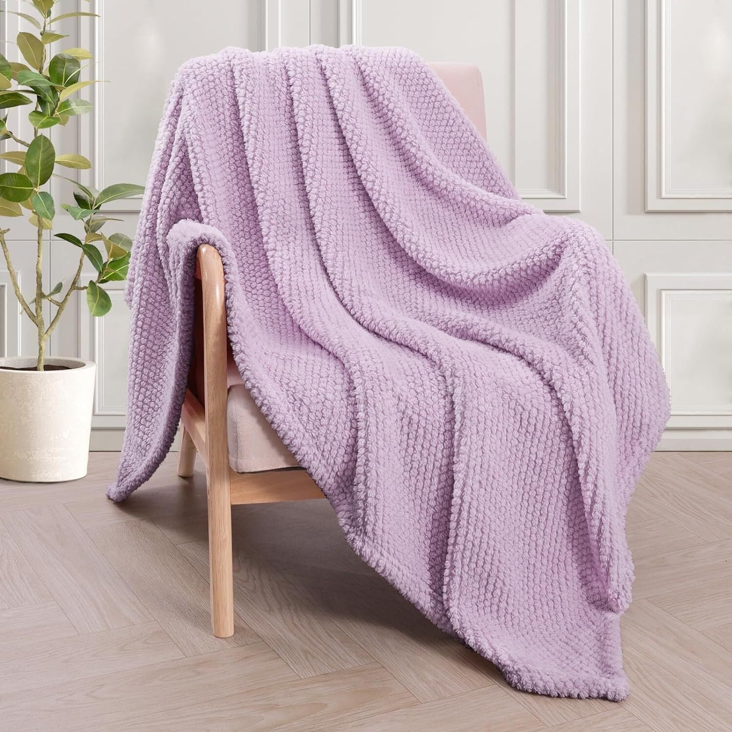 Whale Flotilla Fuzzy Fleece 50"x70" Throw Blanket for Couch, Fluffy ...