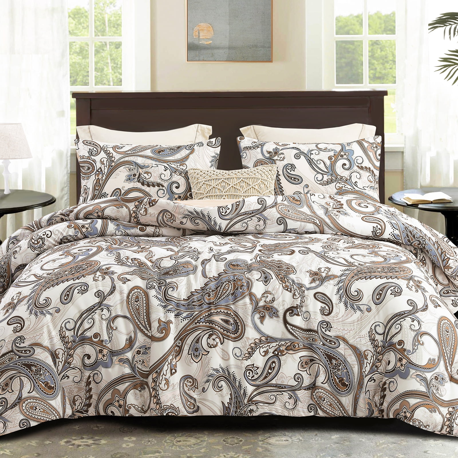 Whale Flotilla 3-Piece Queen Comforter Set, Soft Reversible Bedding ...