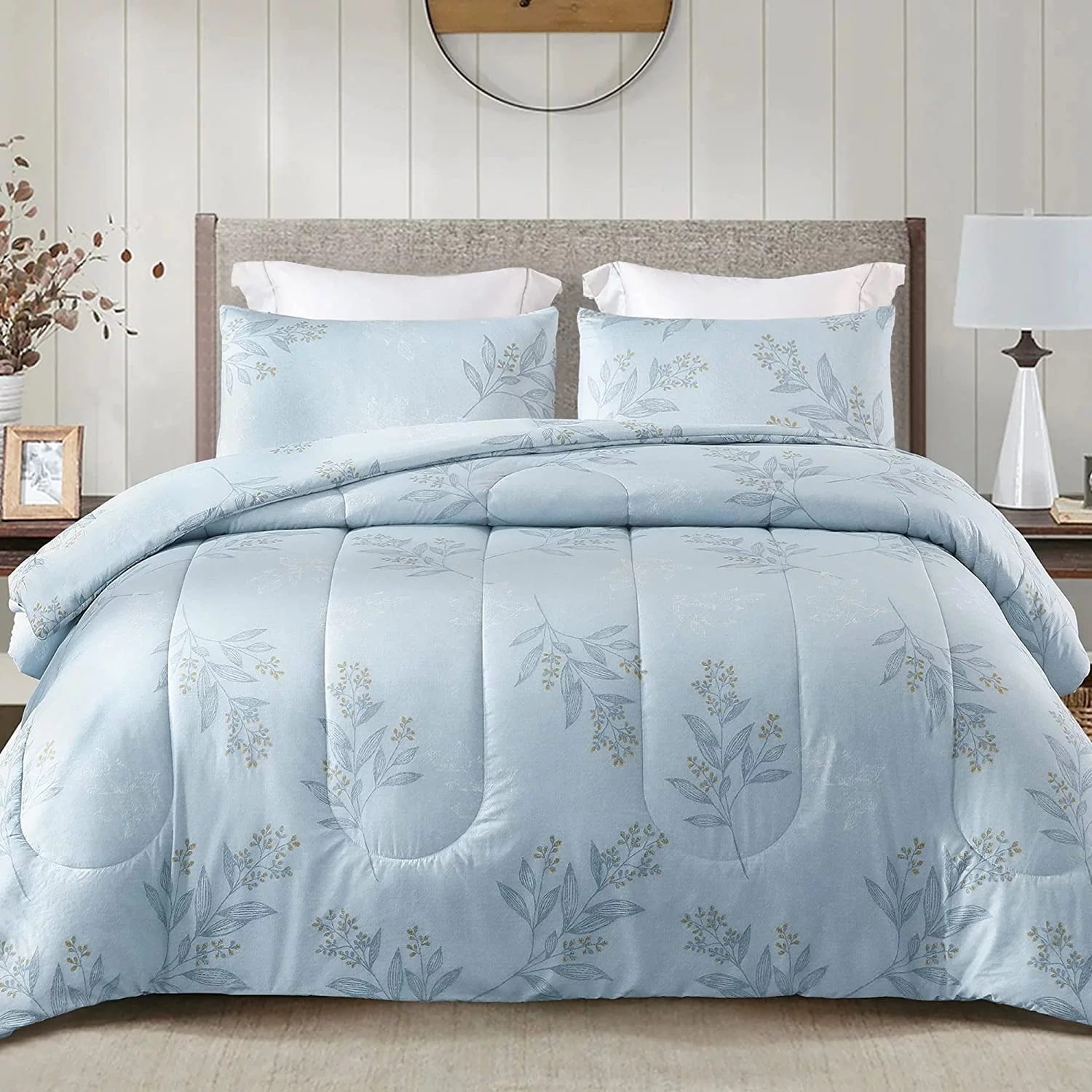 Dormify Comforter & Sham Set in Juliette Eyelash Sky Blue, Twin/Twin XL ...