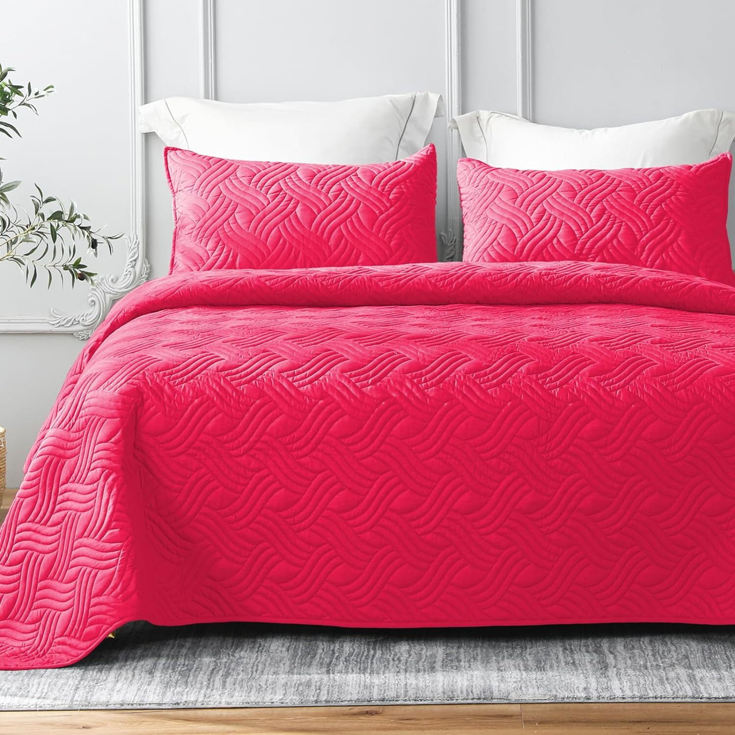 Whale Flotilla Quilt Set King Size, Soft Microfiber Lightweight ...