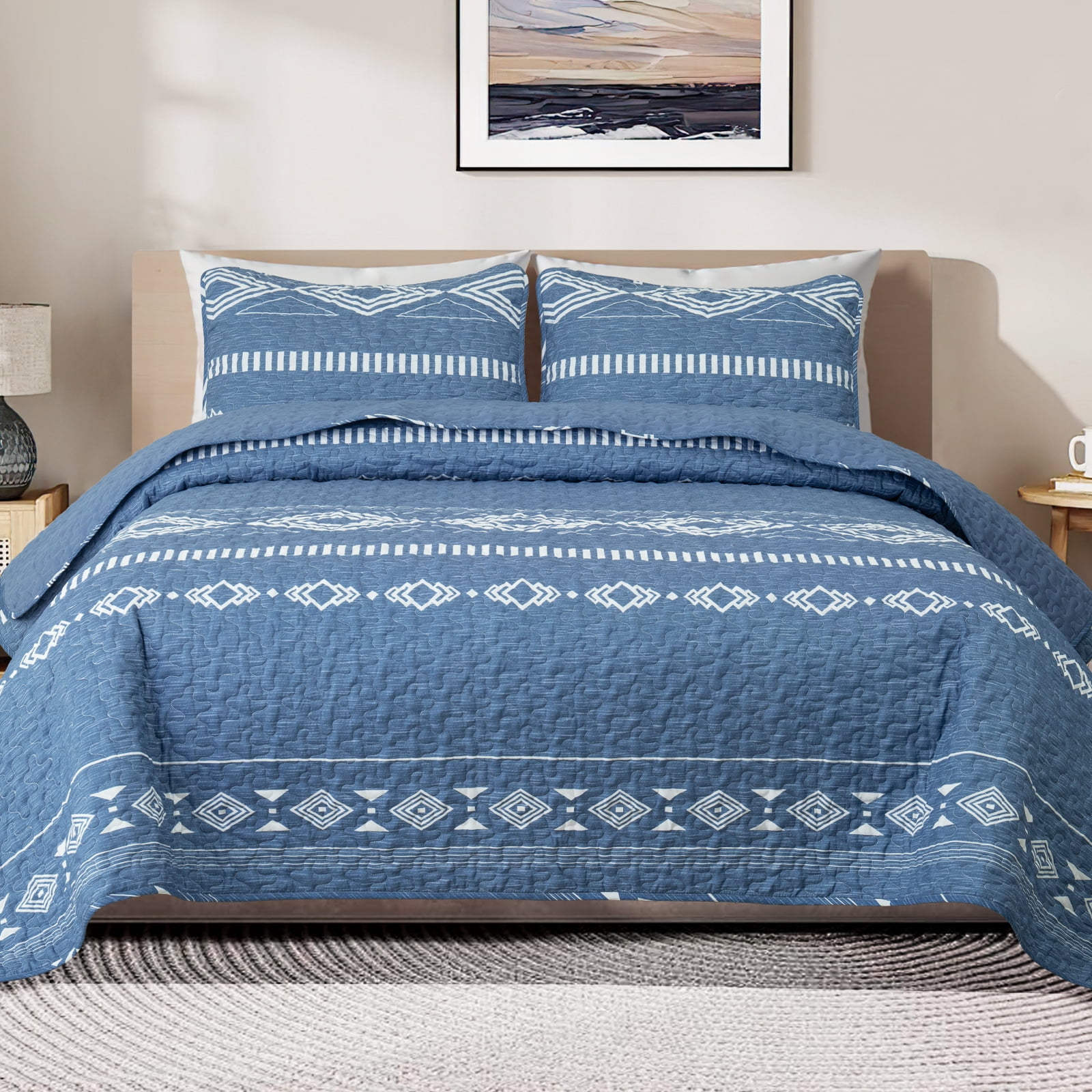 Whale Flotilla Reversible Ultra Soft Printed Quilts King Size ...
