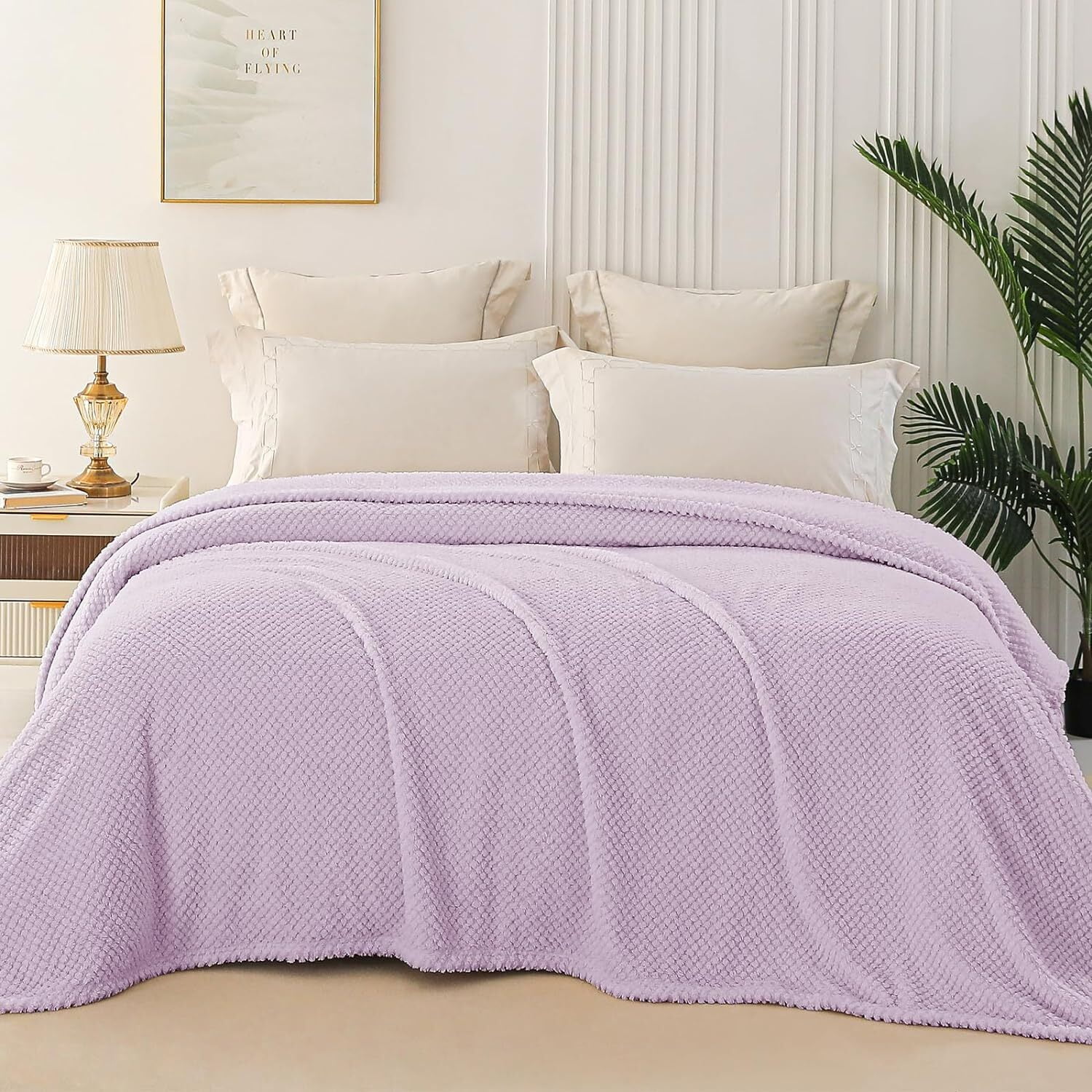 Whale Flotilla Twin Size Fuzzy Fleece Blanket, Fluffy Warm Soft ...