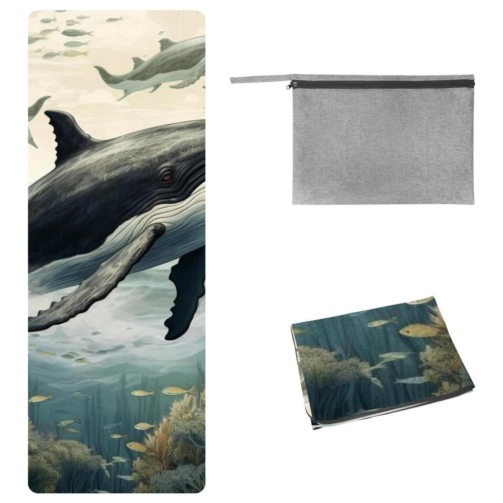 Whale Gym Towels with Storage Bag, 72.8"x26.8" - Suitable for Yoga ...