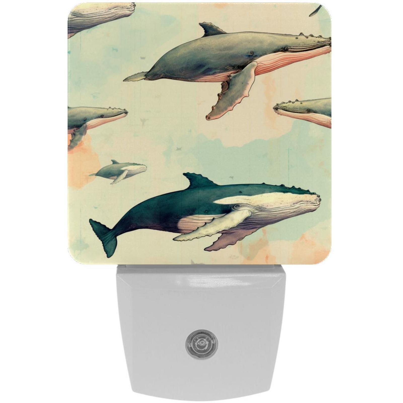 Whale LED Square Night Lights - Bedside Lighting Solution for a ...