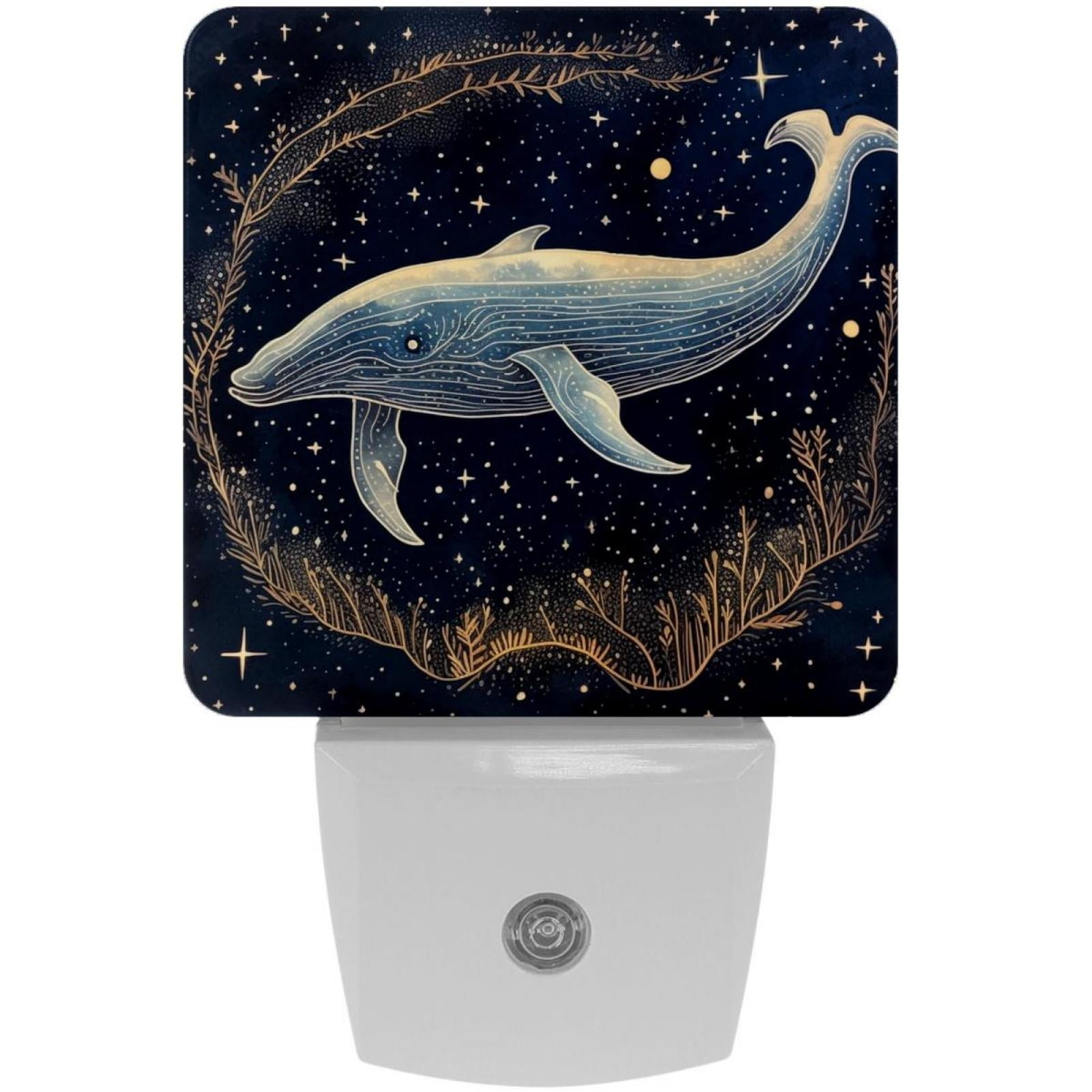 Whale LED Square Night Lights - Bedside Lighting Solution for a ...