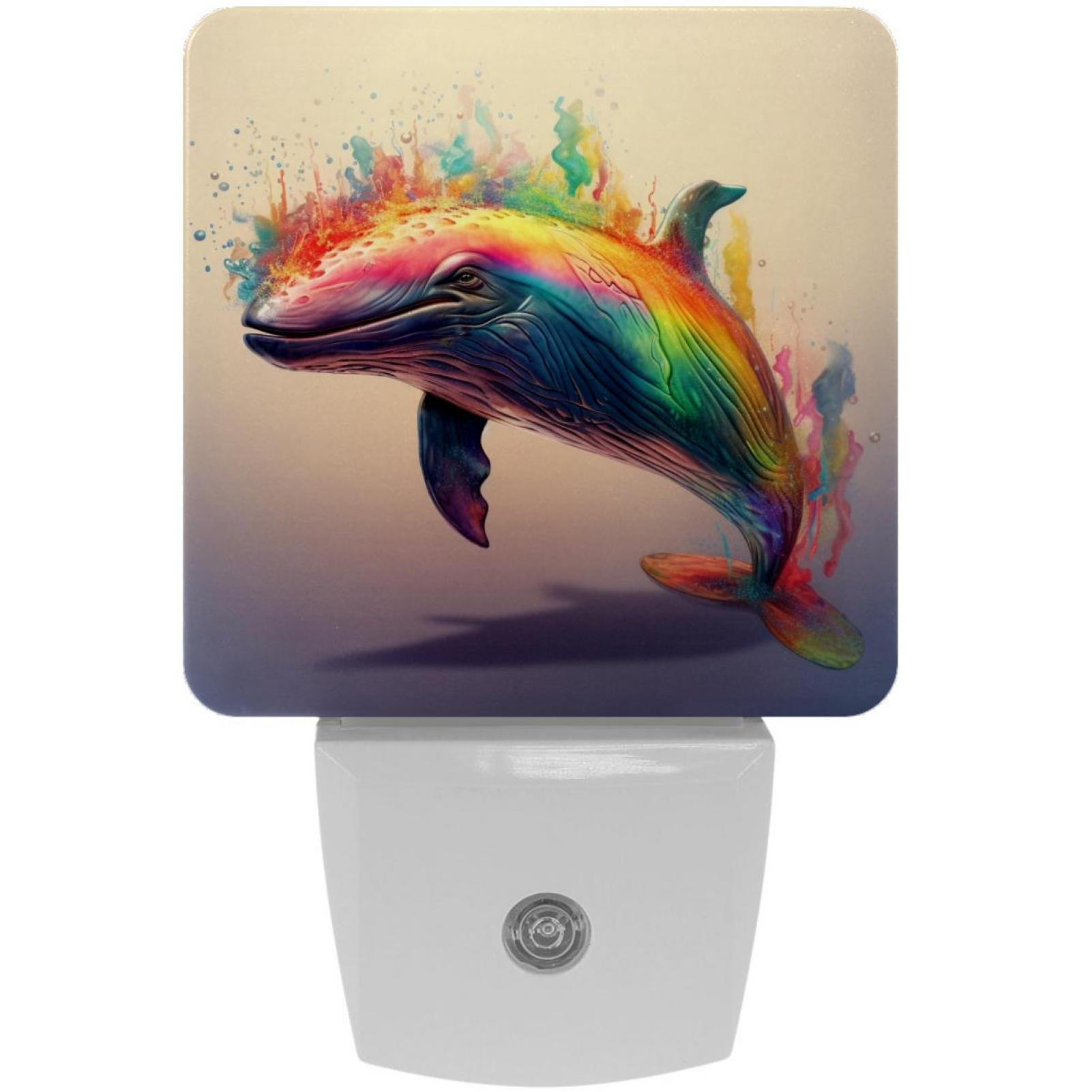 Whale LED Square Night Lights - Energy Efficient and Stylish Bedroom ...