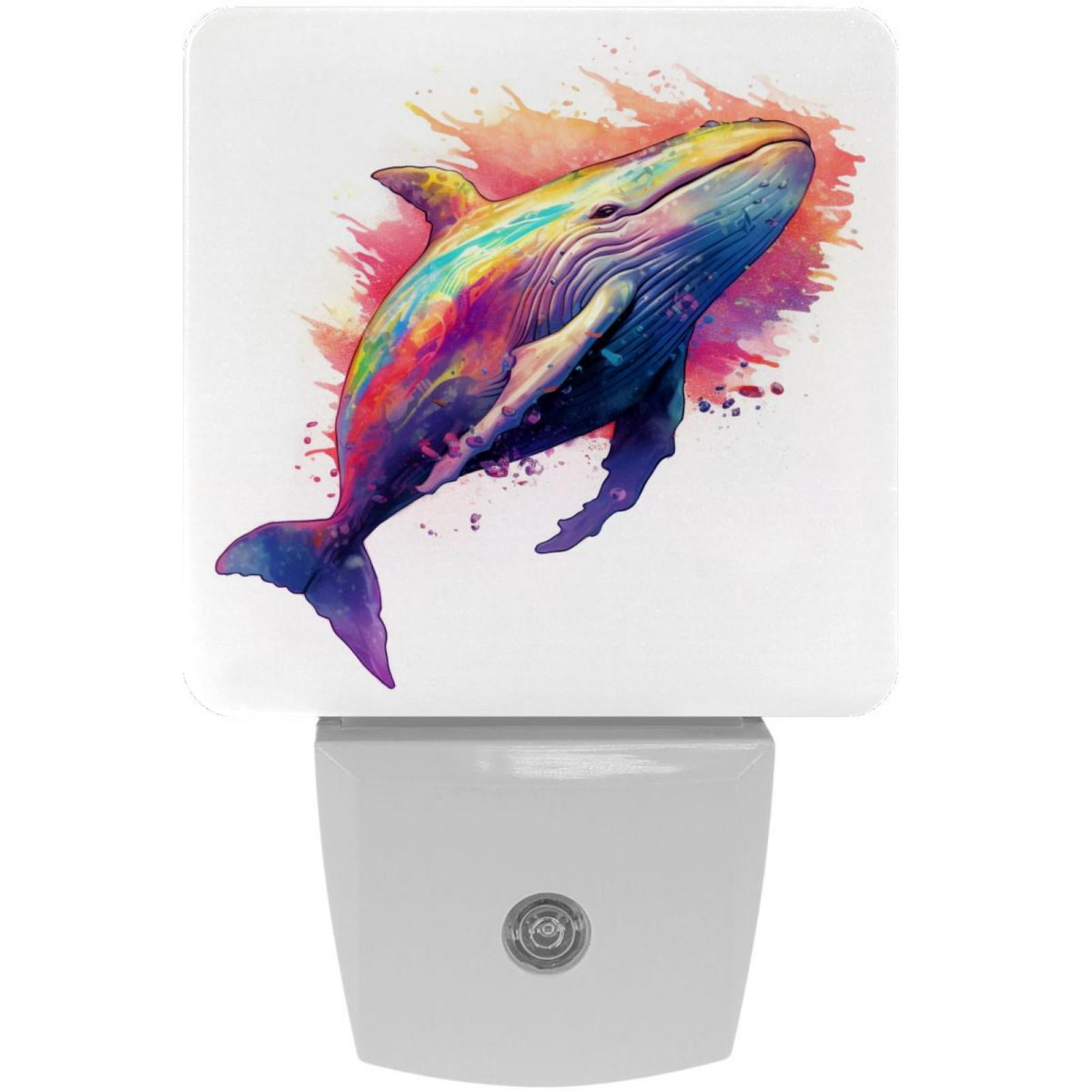 Whale LED Square Night Lights - Modern Design, Energy Efficient Indoor ...