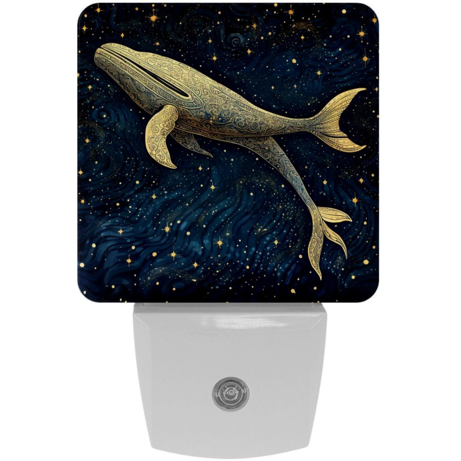 Whale LED Square Night Lights- Modern and Energy Efficient Bedside ...