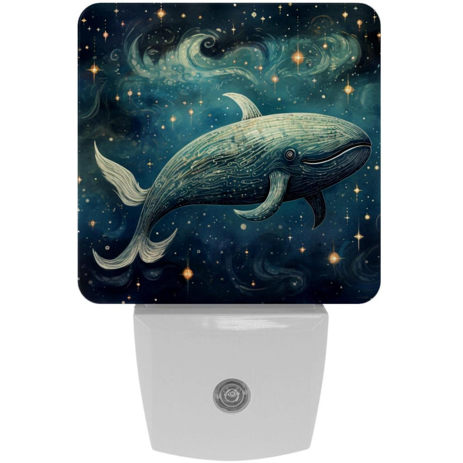 Whale LED Square Night Lights- Modern and Energy Efficient Bedside ...