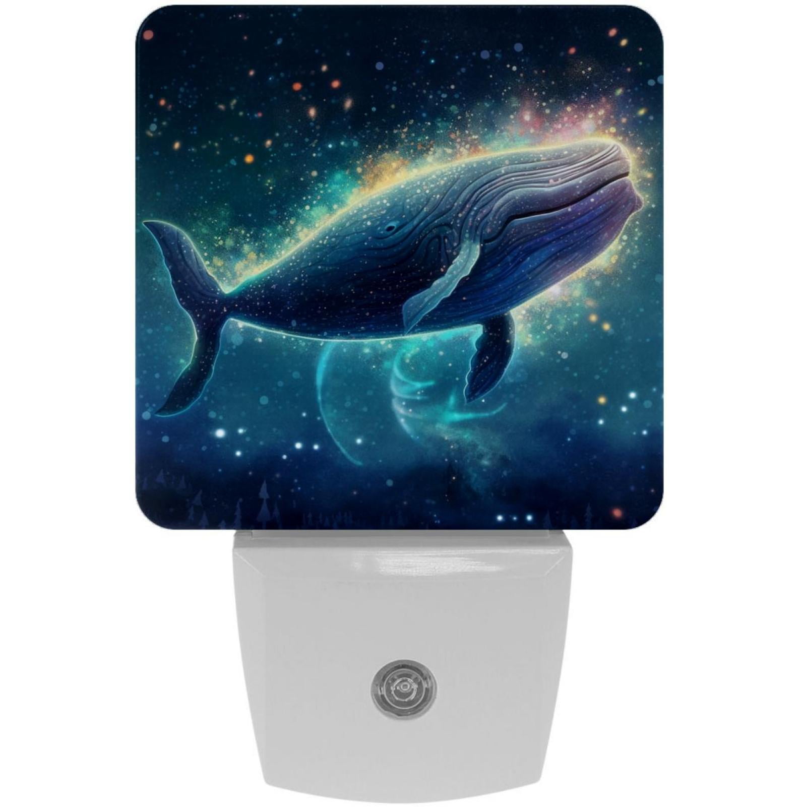 Whale LED Square Night Lights - Portable and Stylish for Bedroom and ...