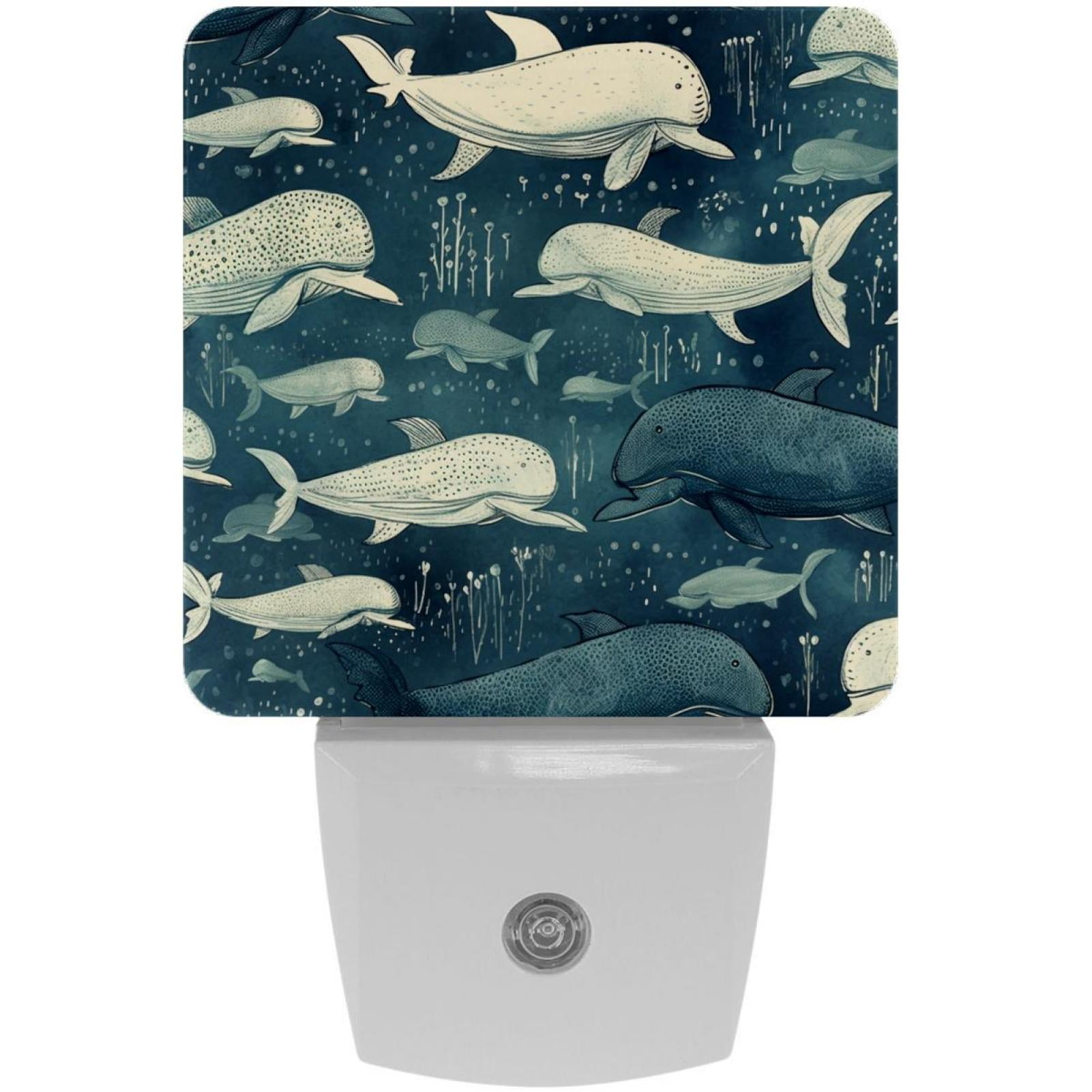 Whale LED Square Night Lights - Stylish and Functional Nightlight for ...